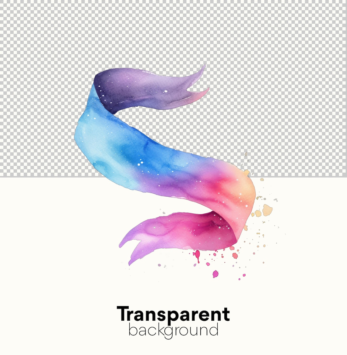 Ribbon Clipart Digital Ribbon Overlays, Celebration and Party Clipart ...