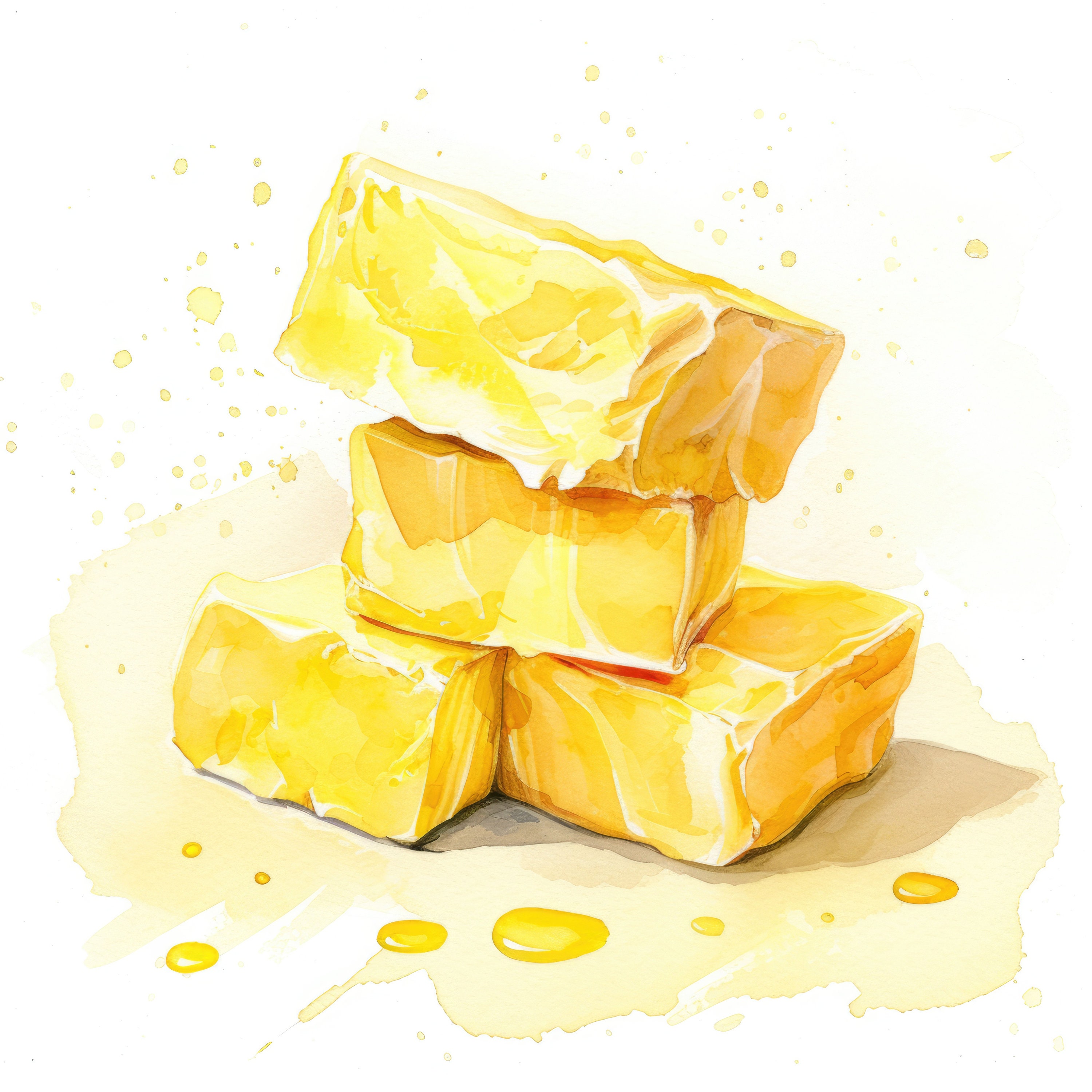 Butter Clipart, Watercolor Clipart, Peanut Butter, Butter Clip Art ...