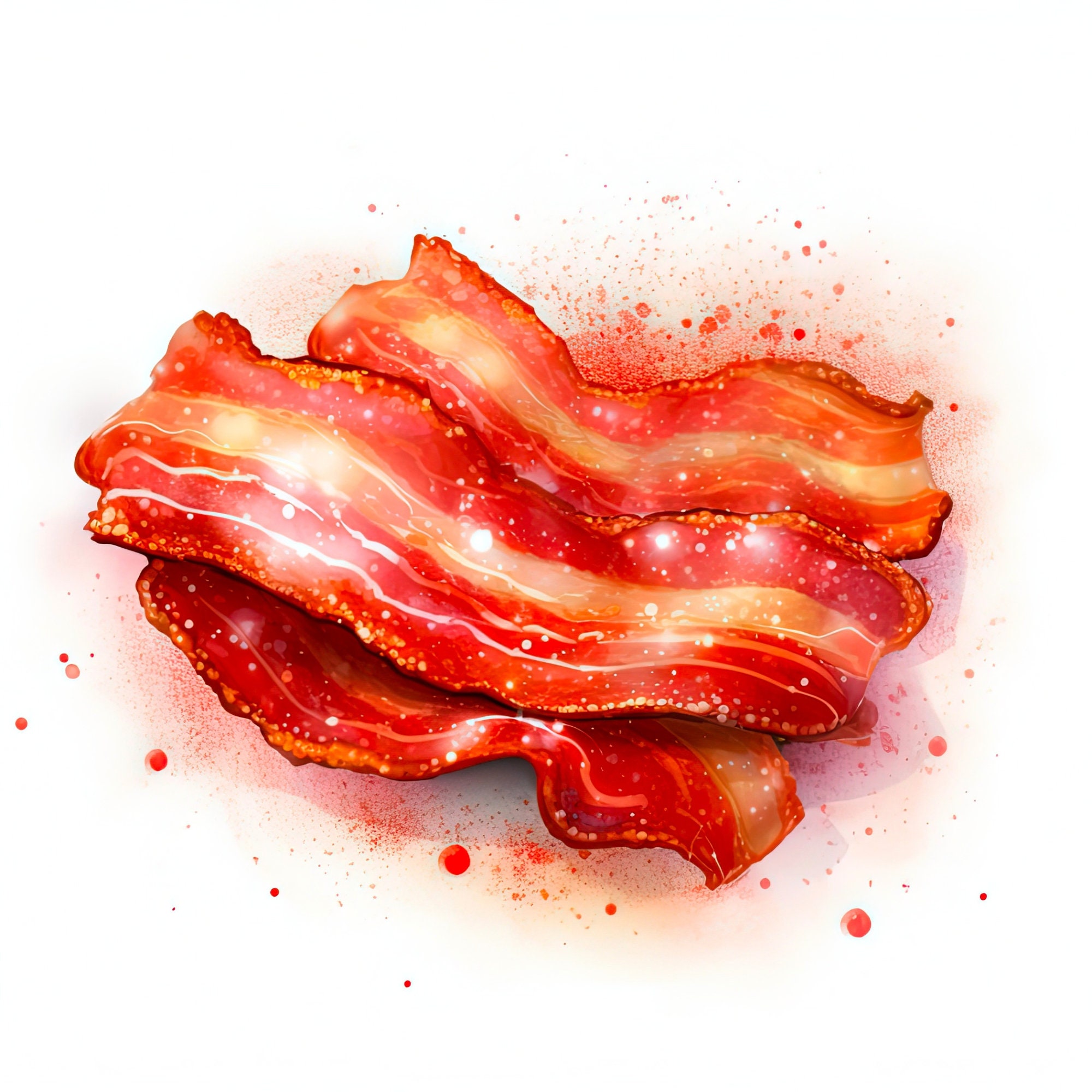 Bacon Clipart Breakfast JPG: Instant Digital Download Food Clipart ...