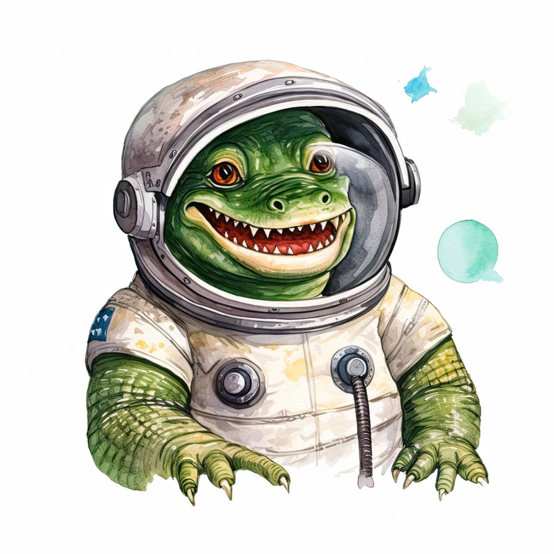 Alligator Clipart Collection Realistic Crocodile Illustrations