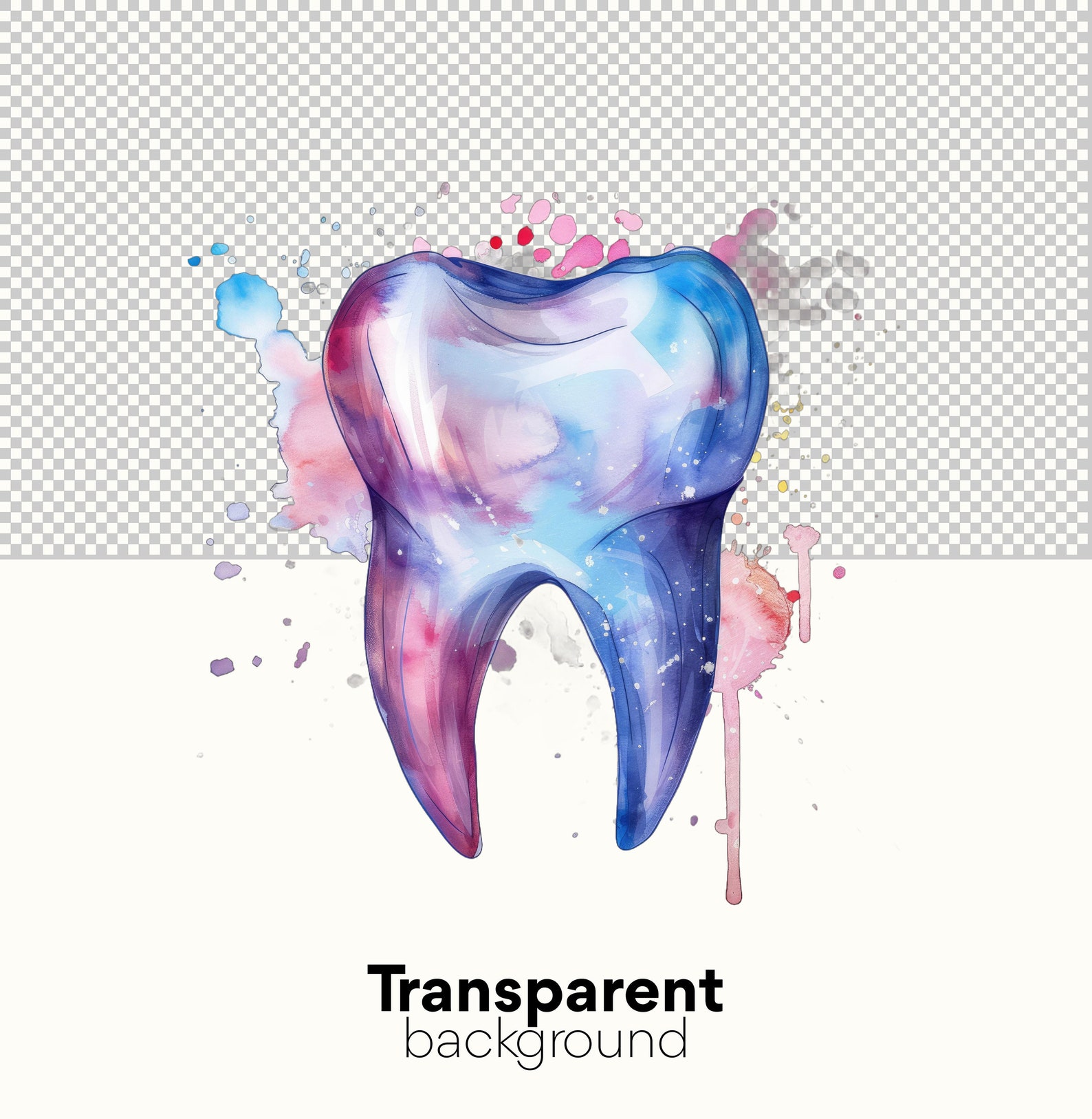 Tooth Clipart Bundle: Dentist, Tooth Fairy, Dental Care Watercolors ...