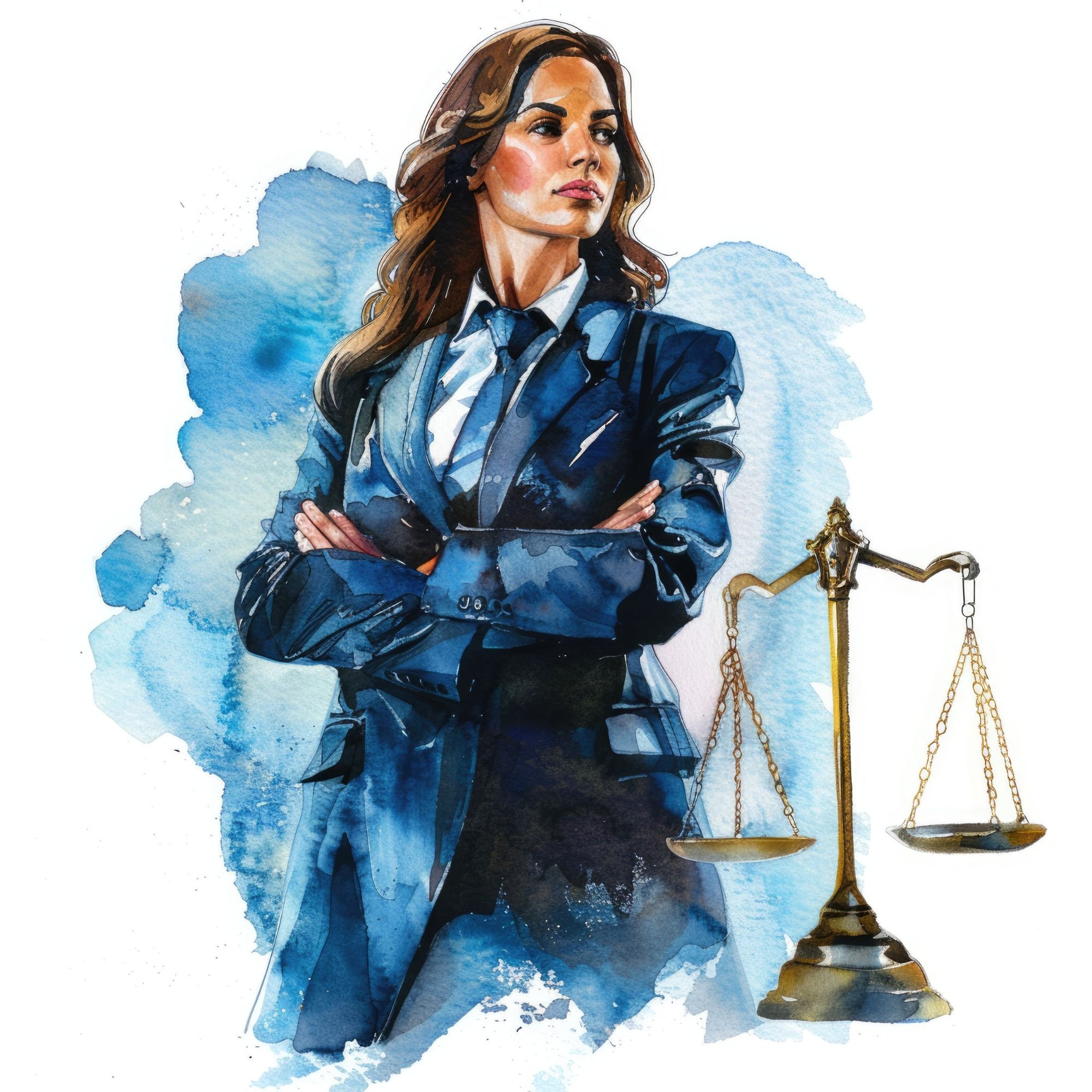 Woman Lawyer Clipart Bundle: Attorney, Judge, Justice, Court & Law ...