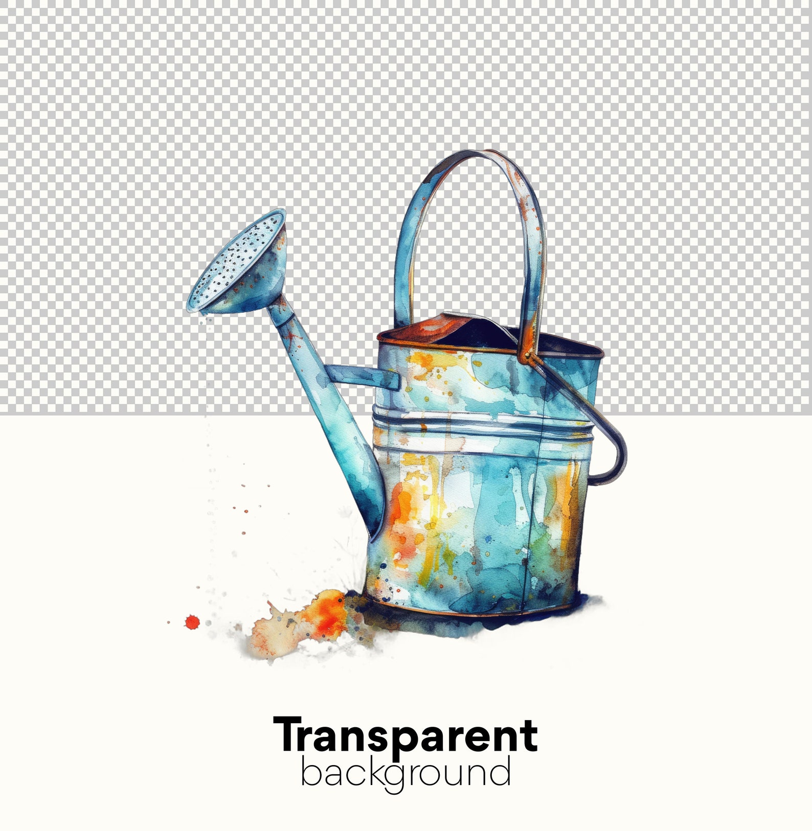 Watering Can Clipart Bundle: Garden and Spring Floral Digital Clipart ...