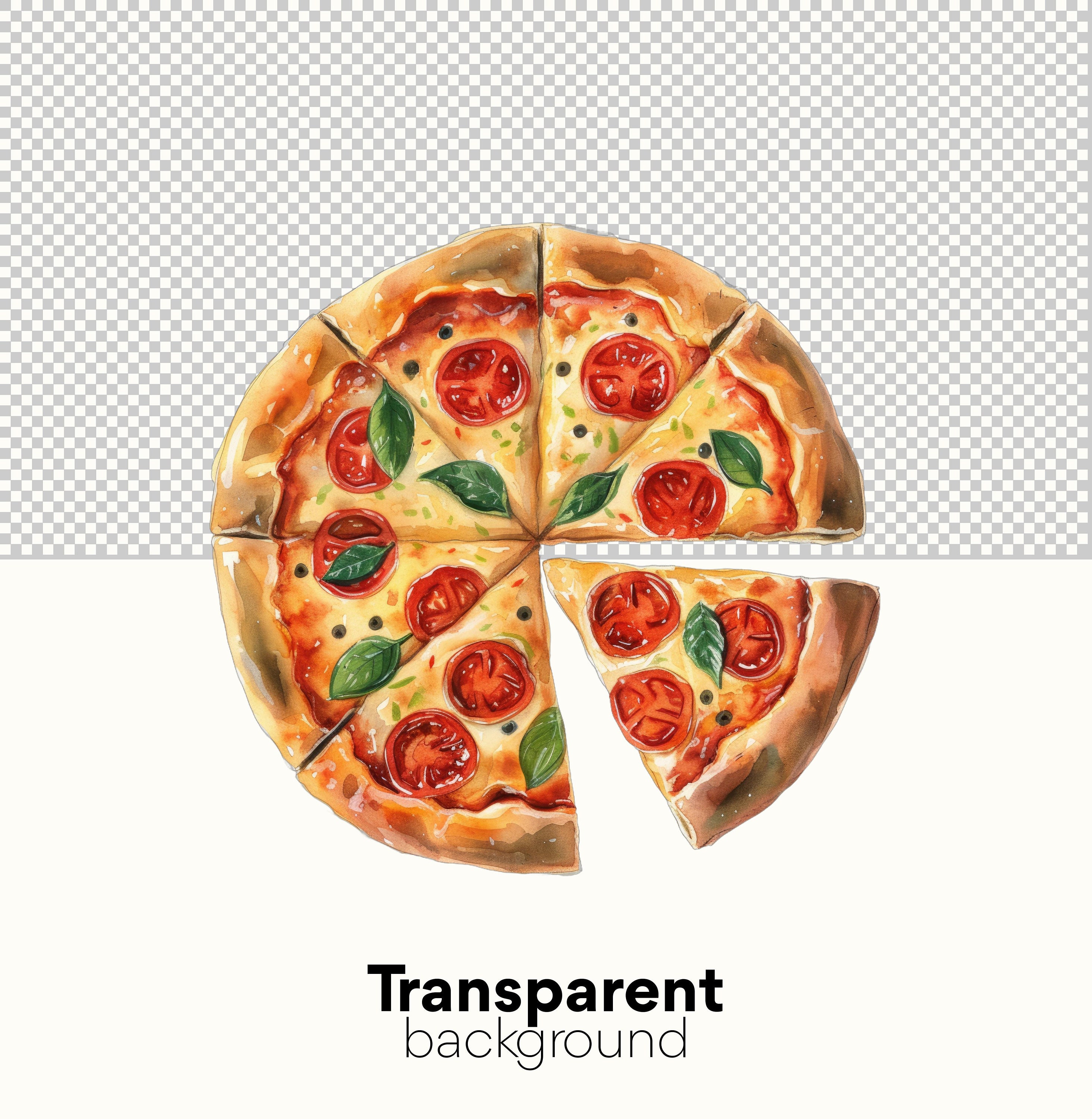 Pizza Clip Art Bundle - Watercolor Pizza, Food & Fast Food Clipart ...