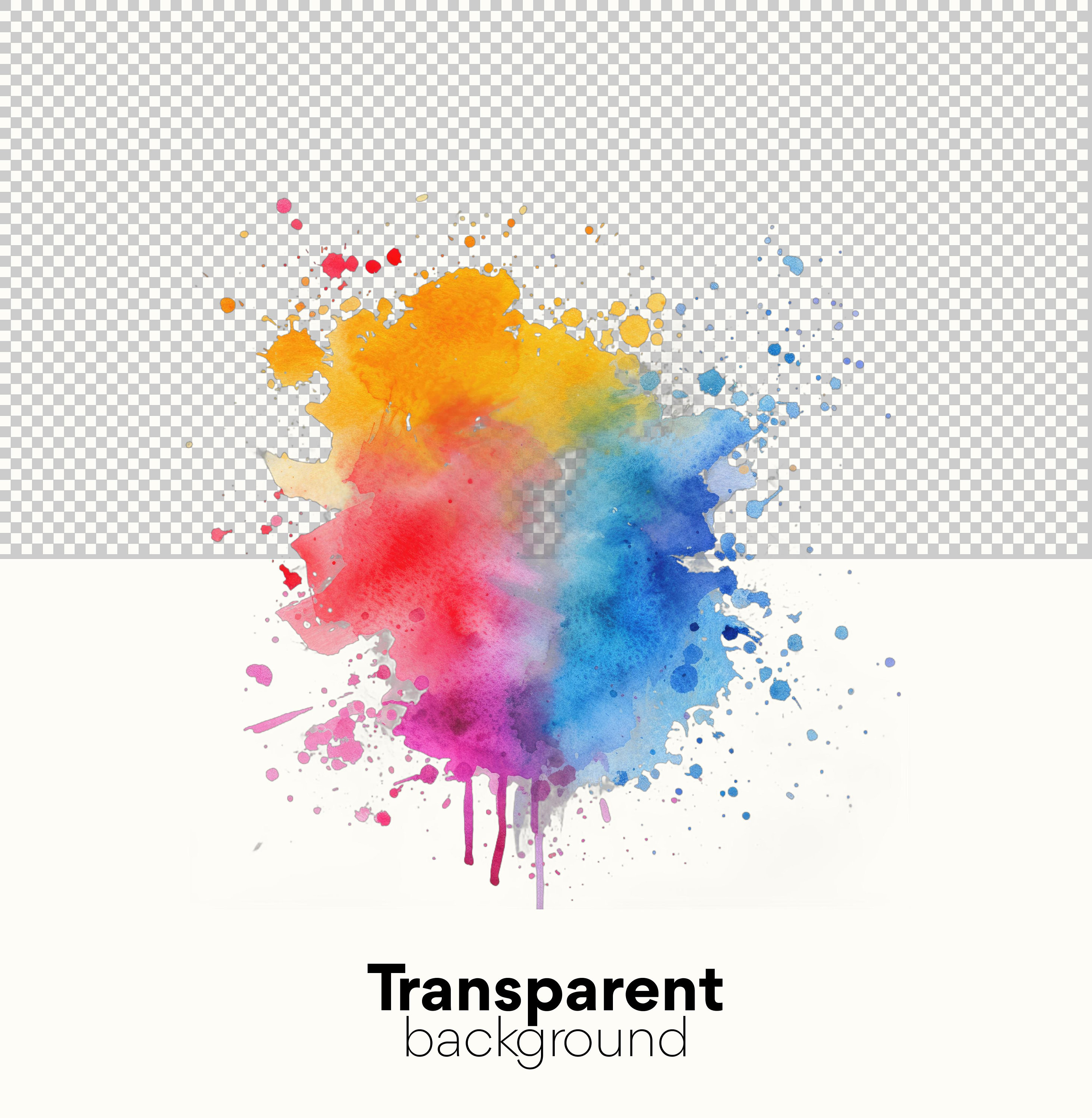 Paint Splatter Clipart, Watercolor Splash, Digital Scrapbook Paper ...