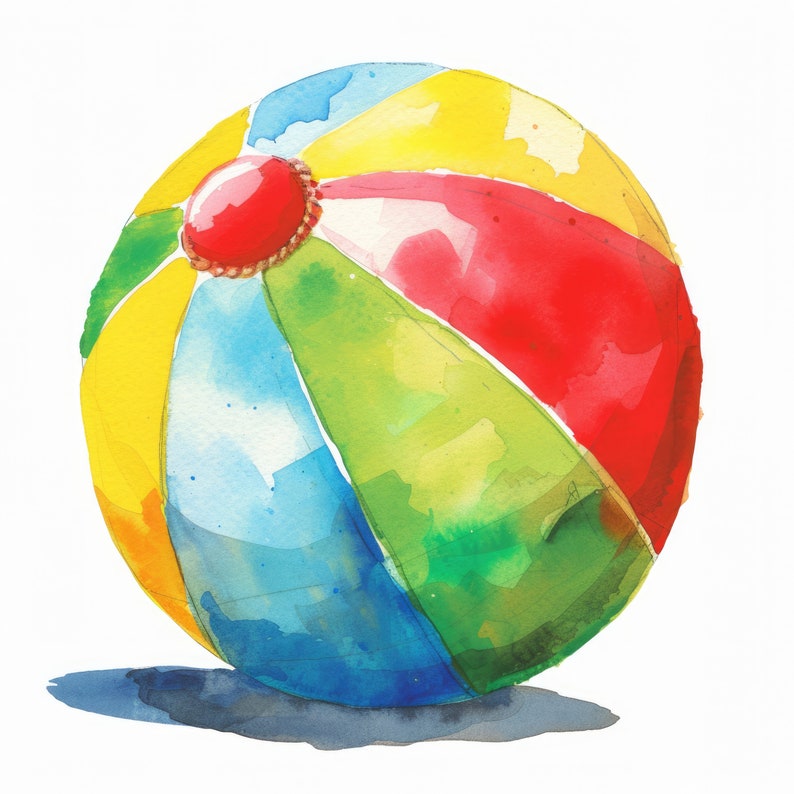 Beach Ball Clipart: Summer Clip Art, Vacation, Pool, Inner Tube JPG ...
