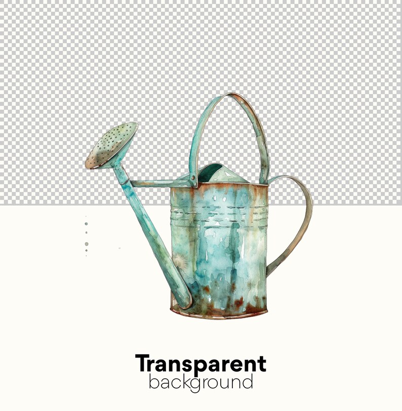 Watering Can Clipart Bundle: Garden and Spring Floral Digital Clipart ...