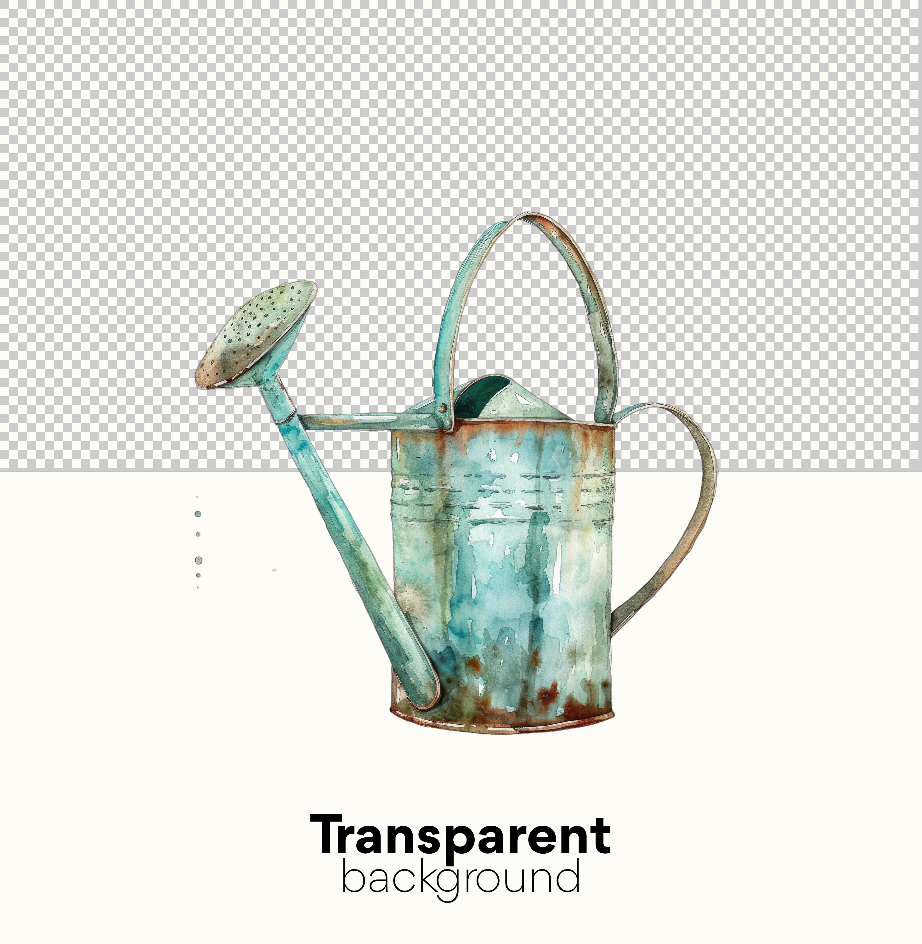 Watering Can Clipart Bundle: Garden and Spring Floral Digital Clipart ...