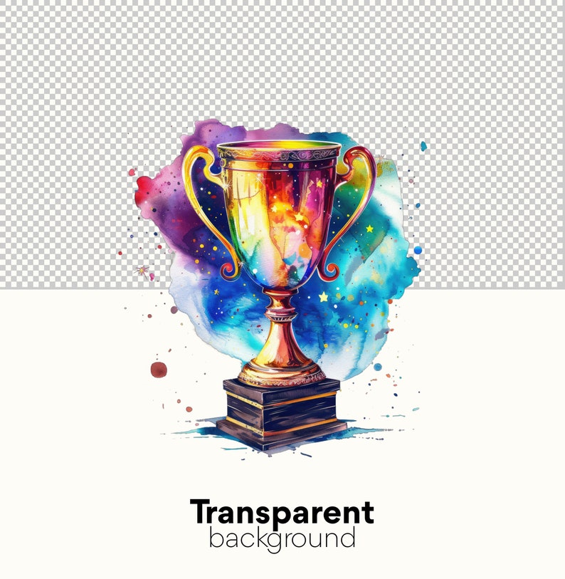 Trophy Clipart: Award and School Clipart, Commercial Use Digital Clip ...