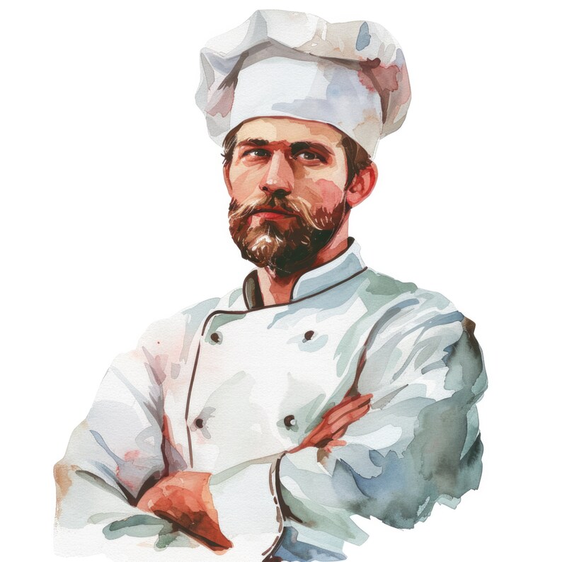 Chef Clipart Collection, Cooking & Kitchen Clipart Set for Commercial ...