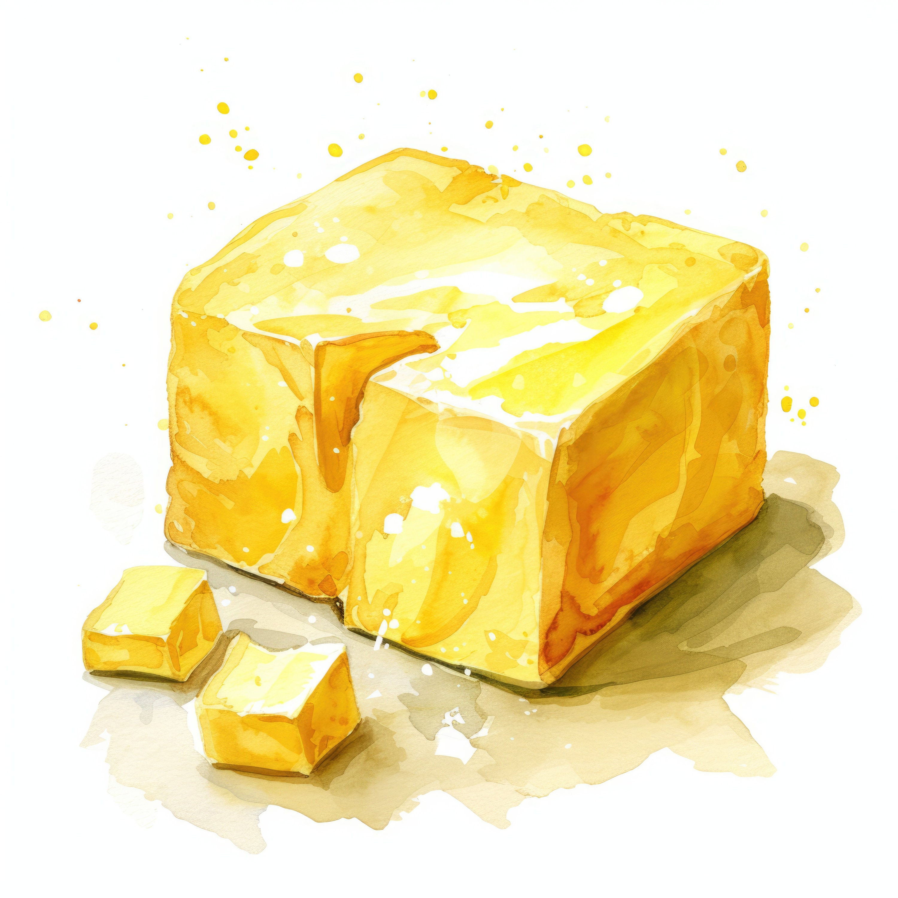 Butter Clipart, Watercolor Clipart, Peanut Butter, Butter Clip Art ...