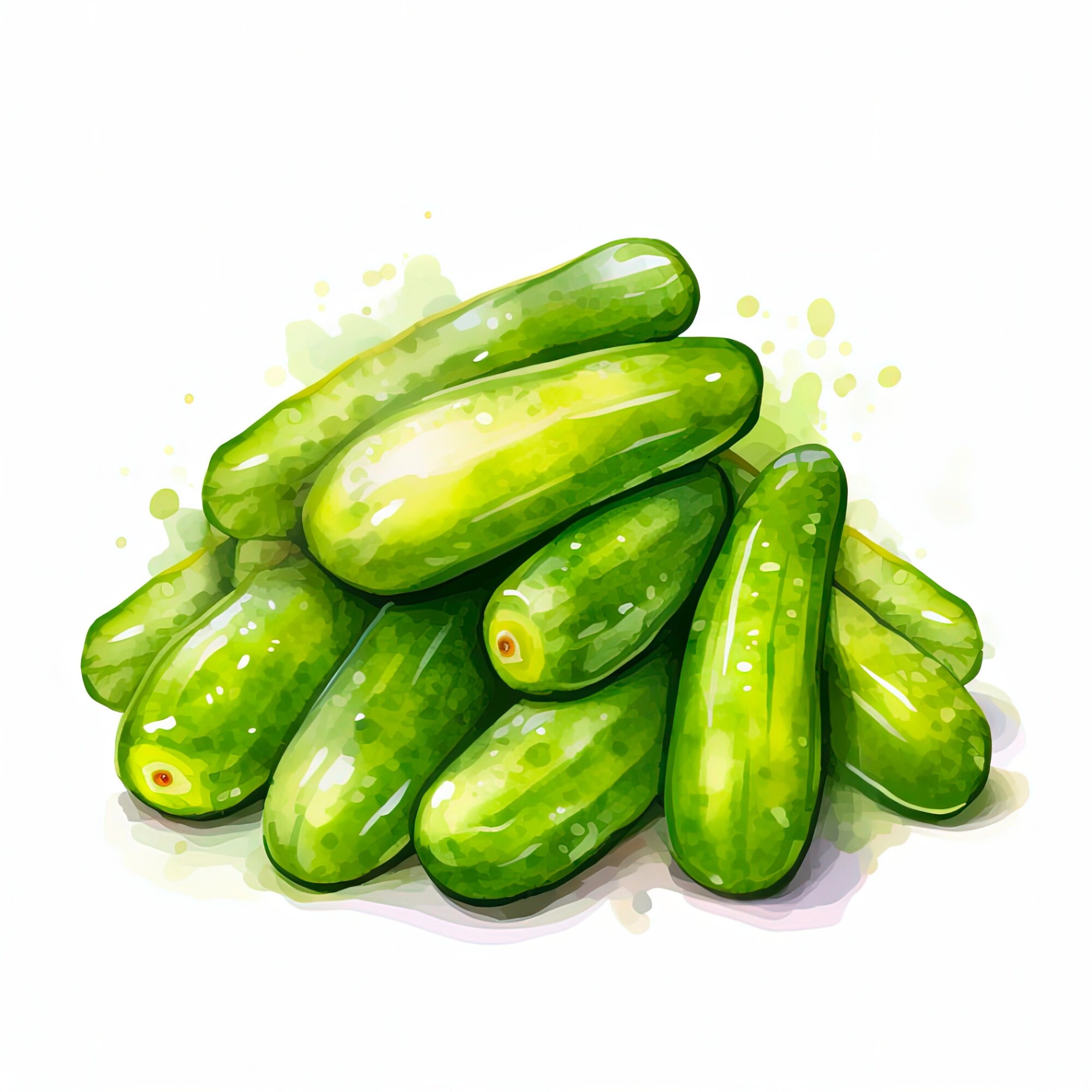 Pickle Clipart Bundle, Watercolor Pickles, Digital Download, Autumn ...