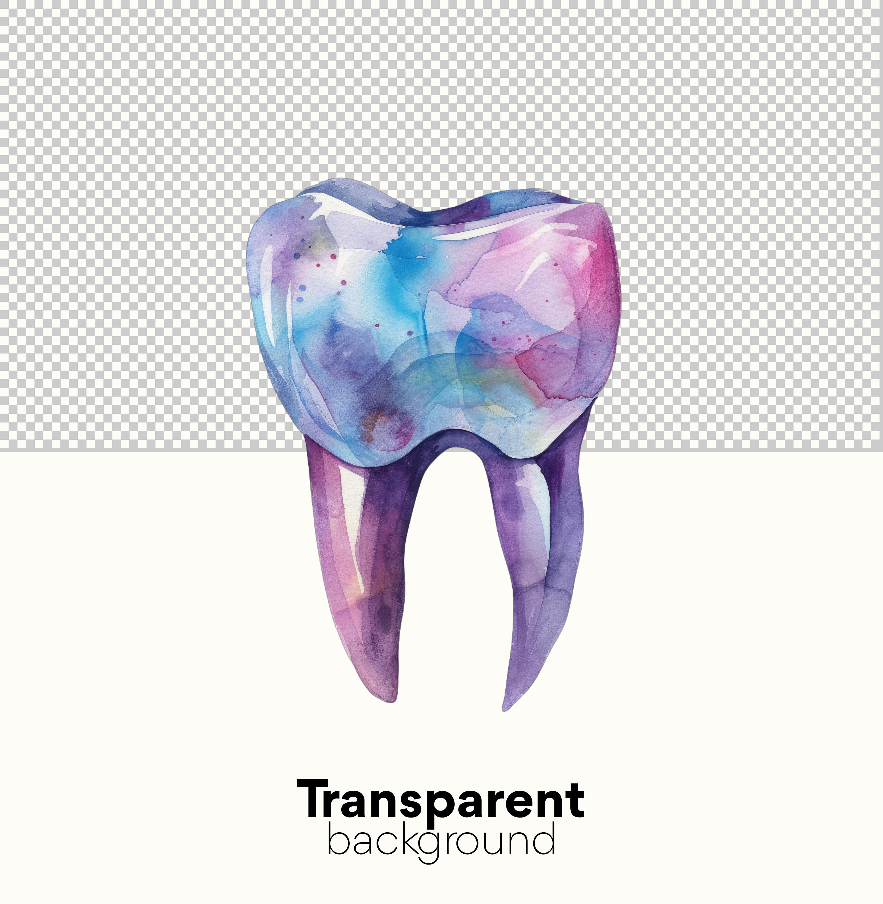 Tooth Clipart Bundle: Dentist, Tooth Fairy, Dental Care Watercolors ...