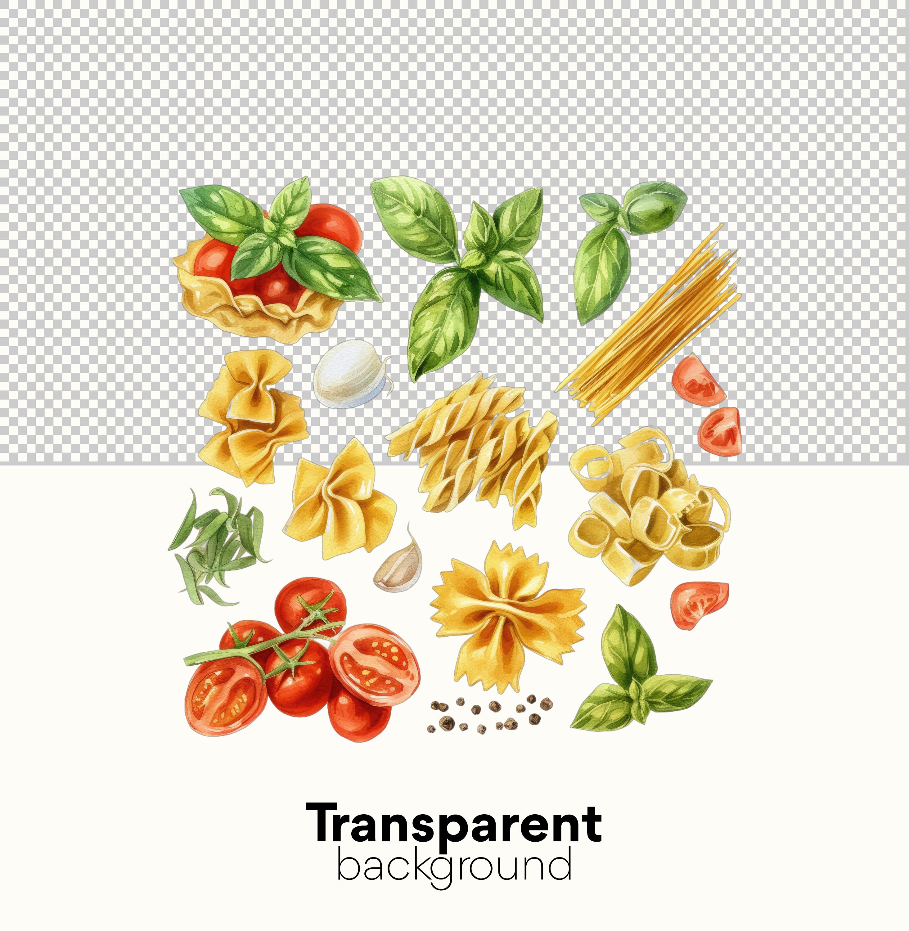 Pasta Clipart: Italian Food, Pizza, Ravioli, Spaghetti, Lasagna ...