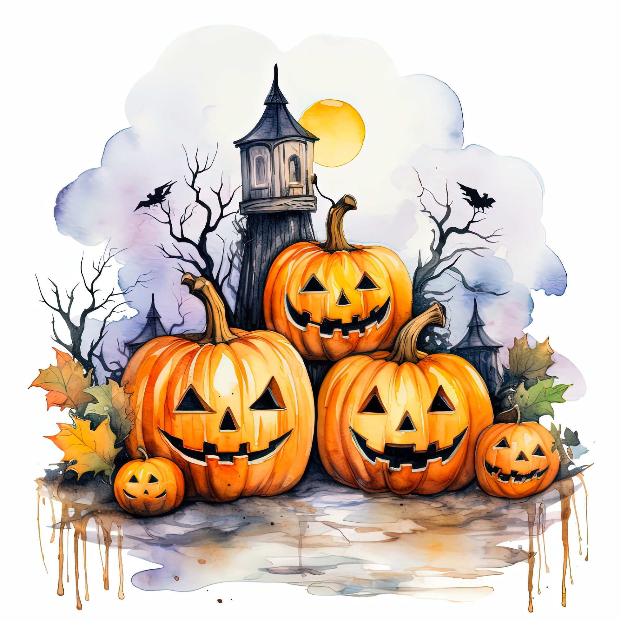 Trick or Treat Clipart: Cute Halloween Graphics, Ghost, Costume, Creepy ...