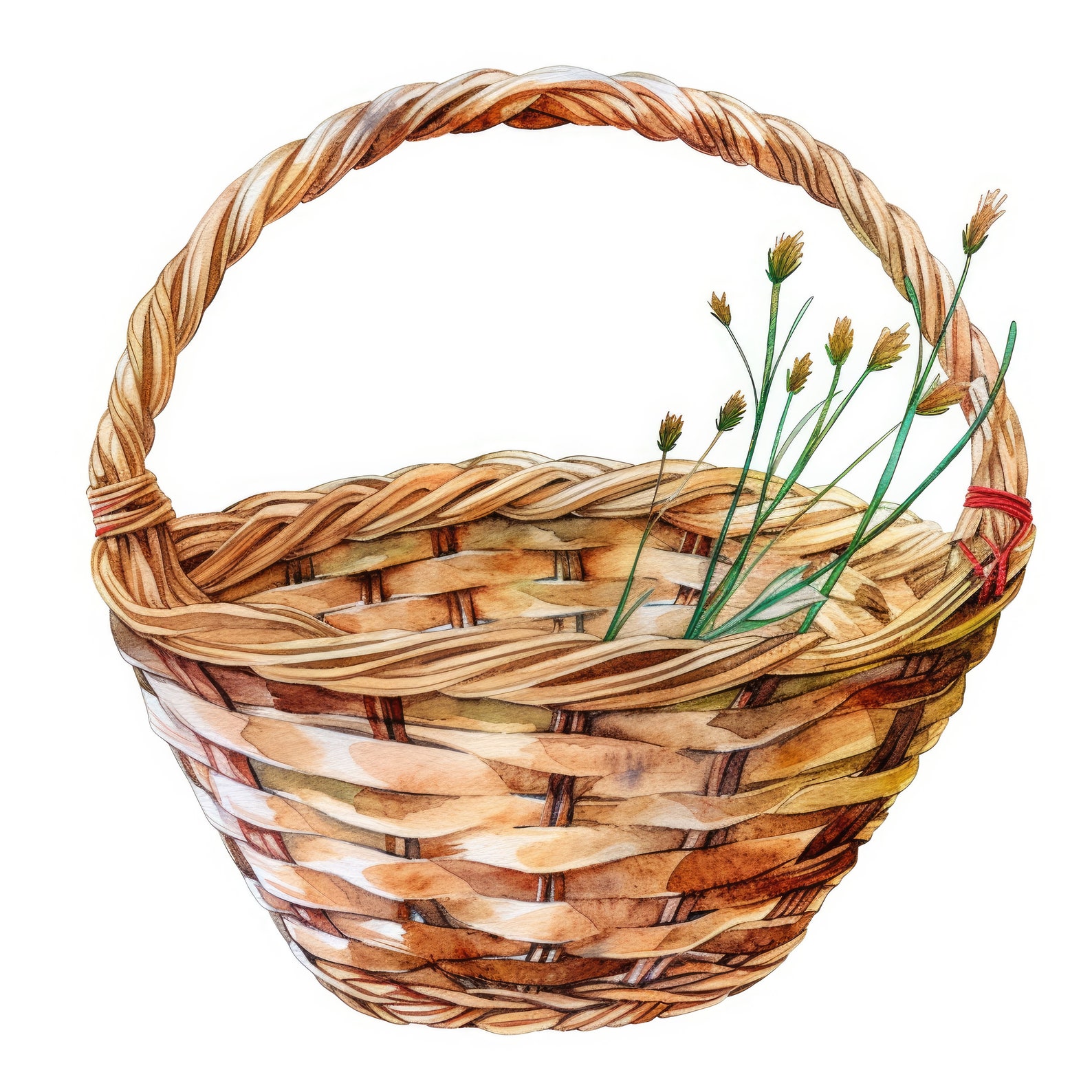 Basket Clipart Pack: Digital Download for Wall Art, Junk Journals ...