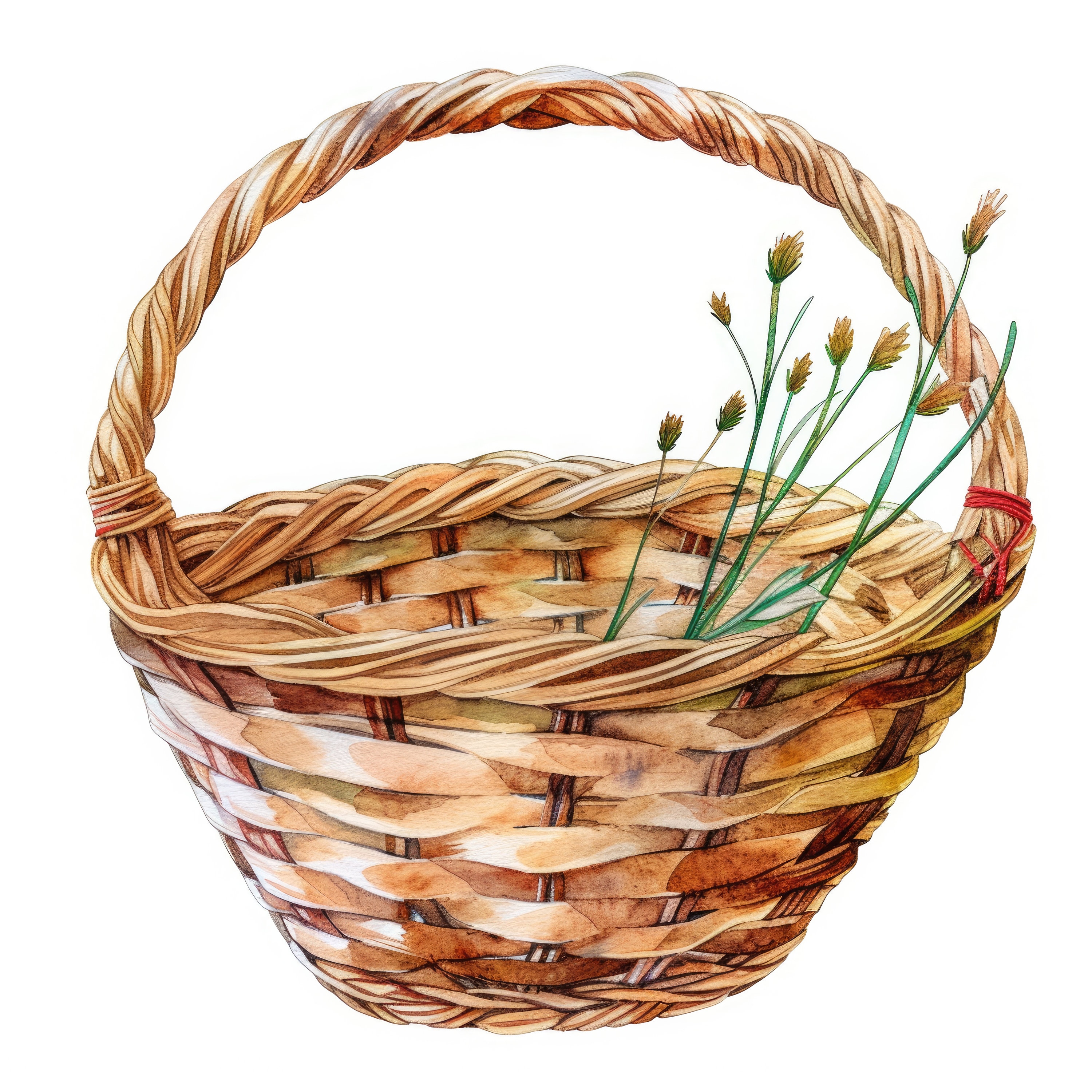 Basket Clipart Pack: Digital Download for Wall Art, Junk Journals ...