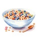 Cereal Clipart: Breakfast Food Digital Art for Scrapbooking, Cupcake ...