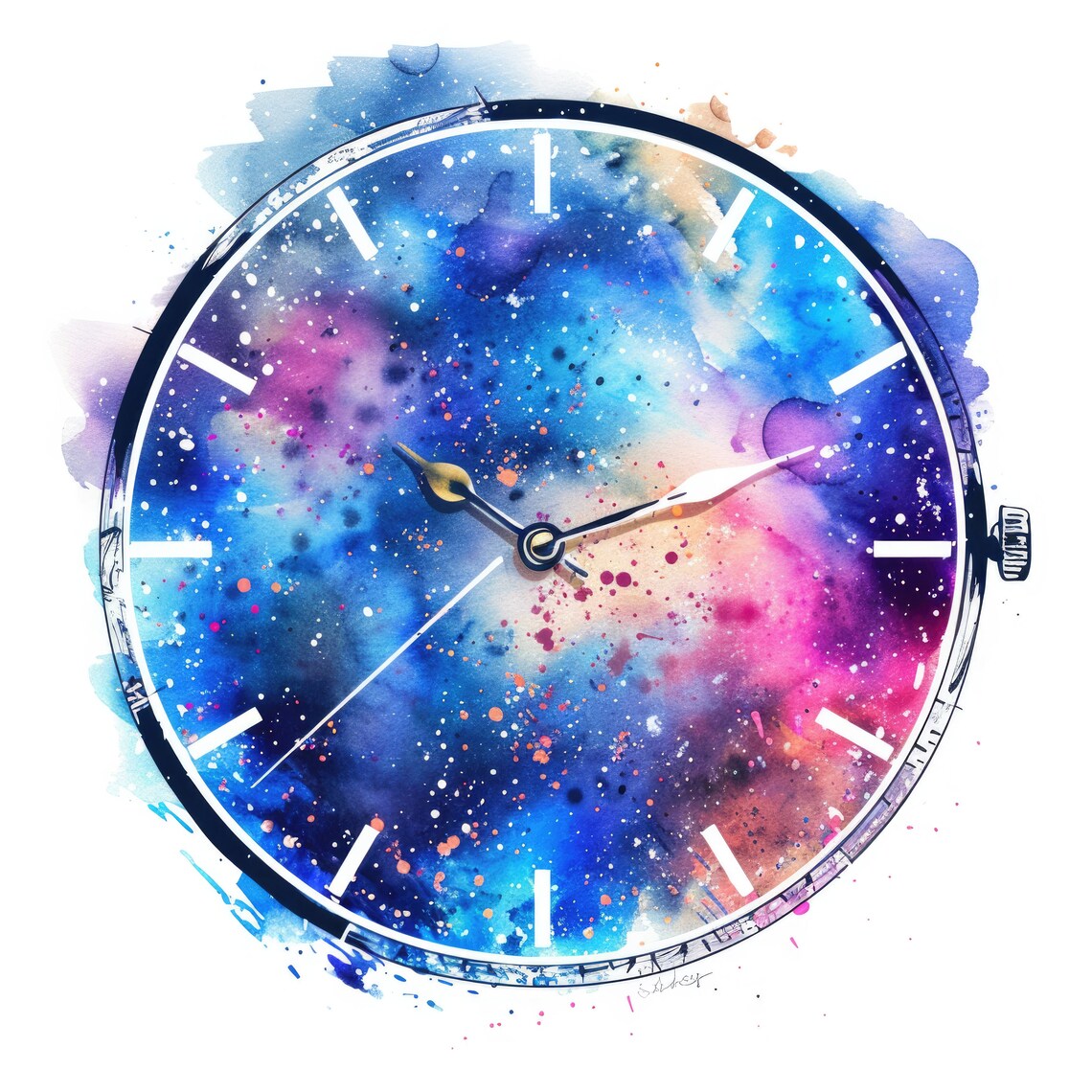 Clock Clipart Bundle: Vintage Clocks Watercolor Clipart, Steampunk ...