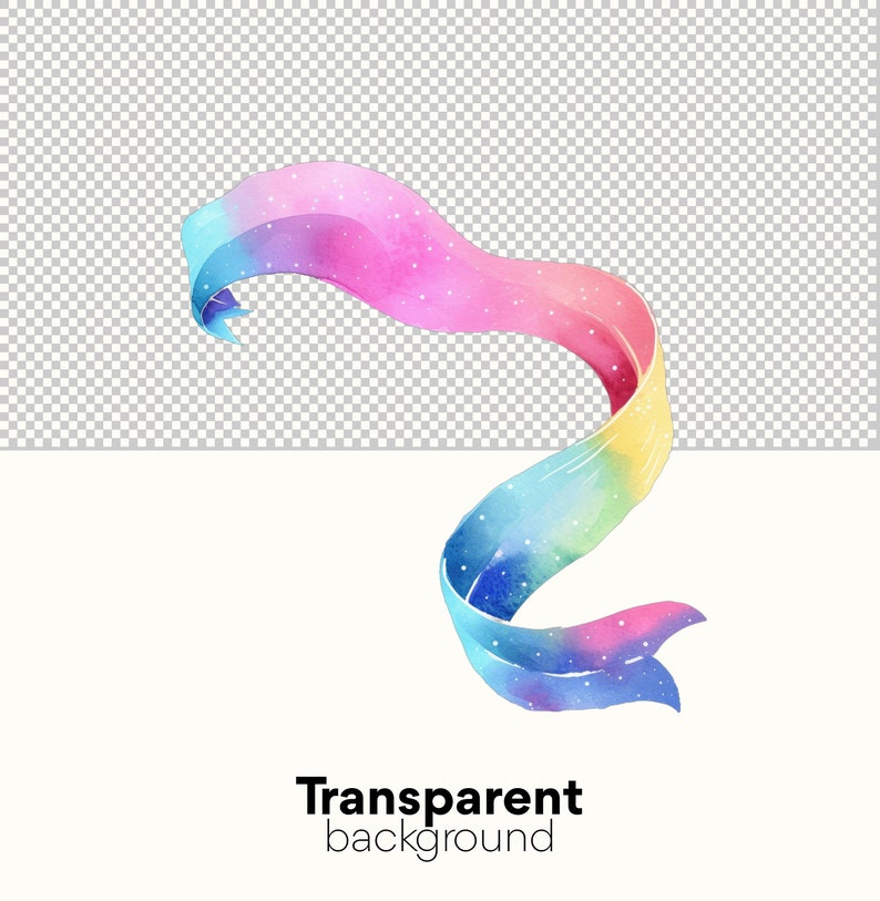 Ribbon Clipart Digital Ribbon Overlays, Celebration and Party Clipart ...