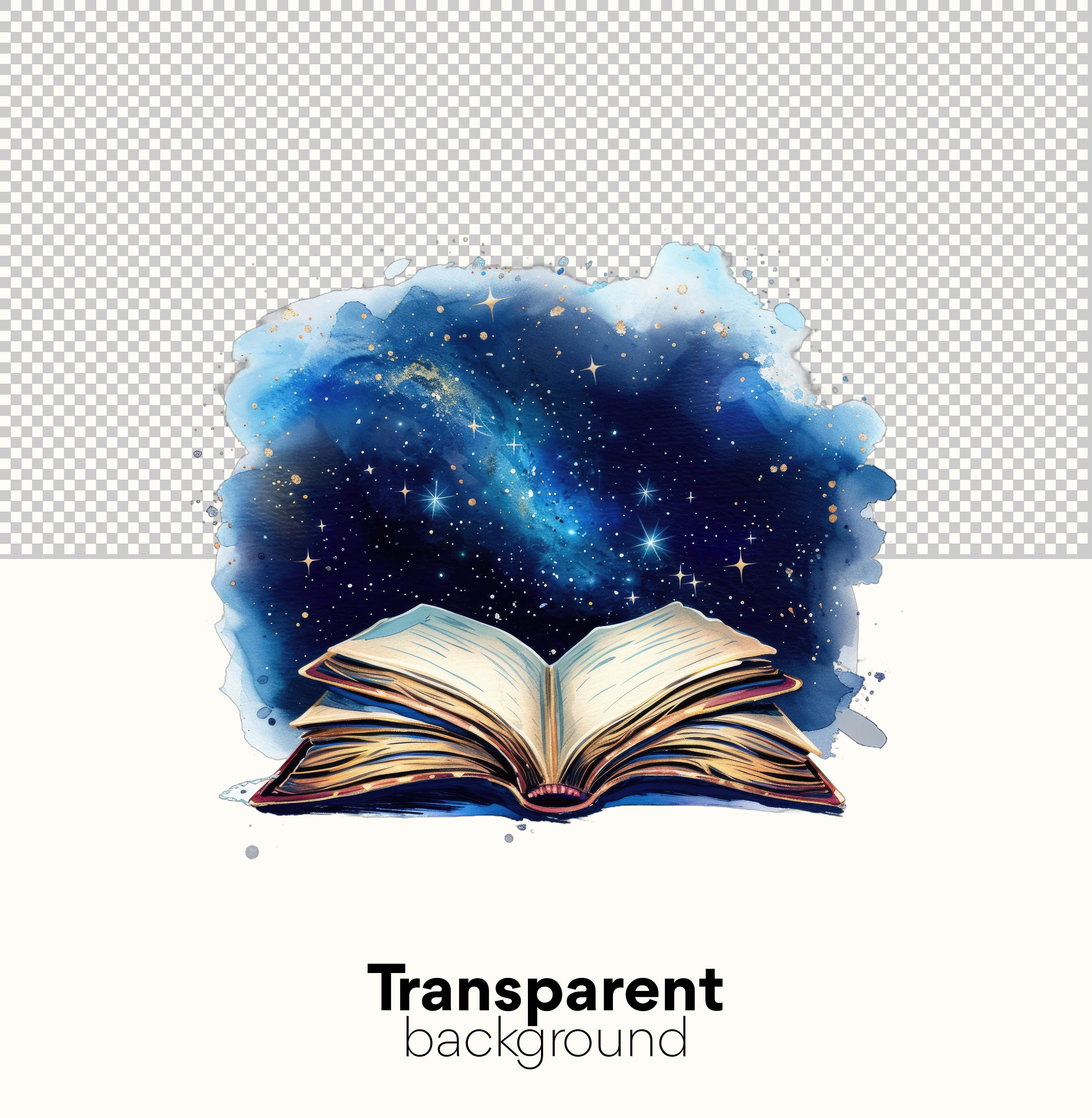 Open Book Clipart Magic: Fairytale, School, Library & Fantasy Book ...