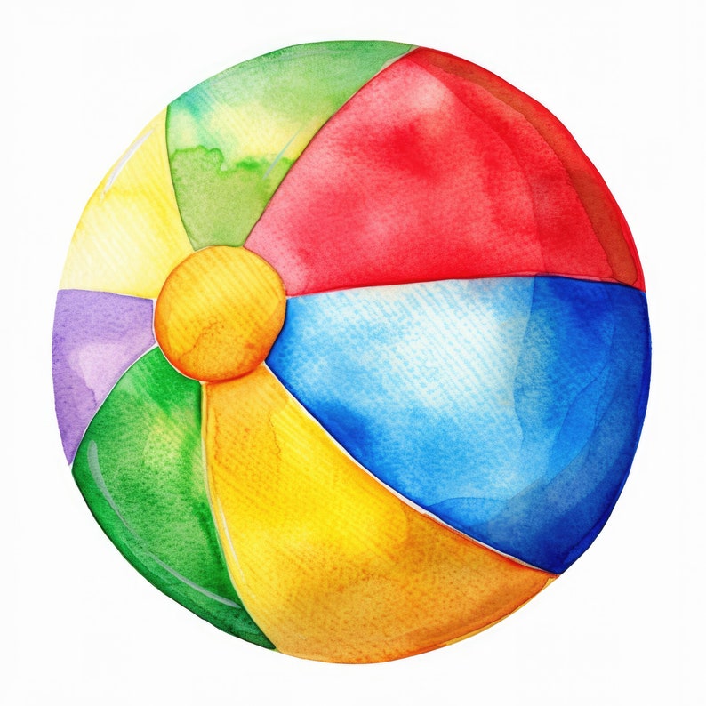 Beach Ball Clipart: Summer Clip Art, Vacation, Pool, Inner Tube JPG ...