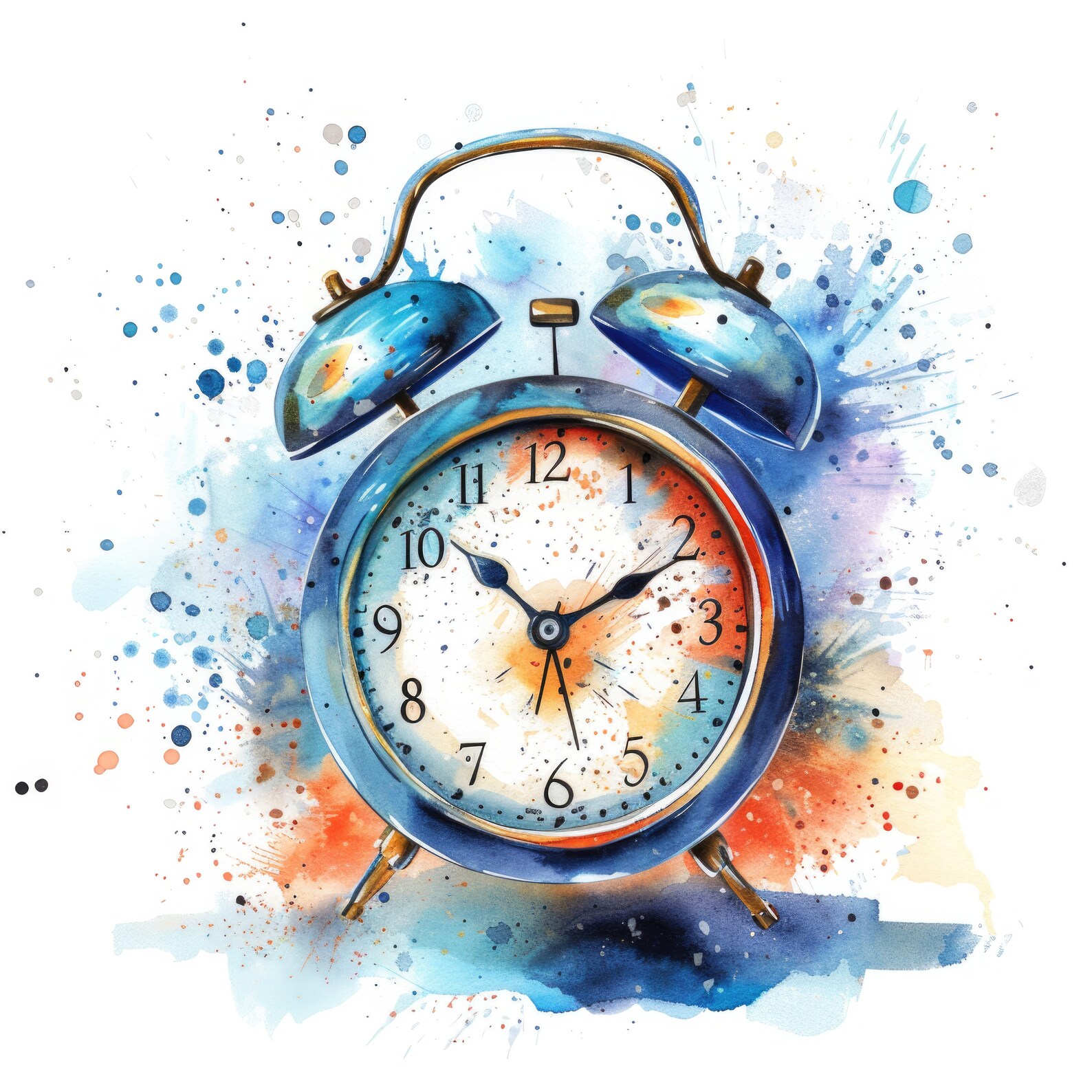 Clock Clipart Bundle: Vintage Clocks Watercolor Clipart, Steampunk ...