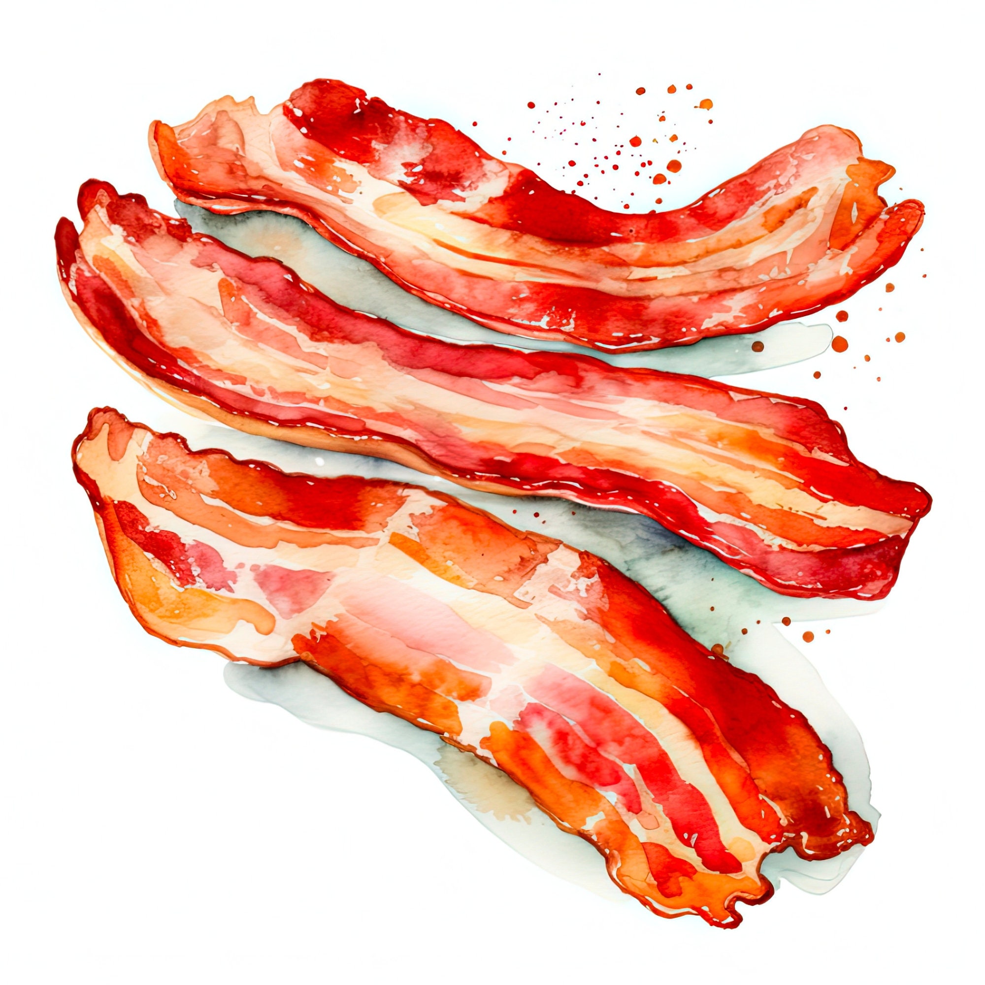 Bacon Clipart Breakfast JPG: Instant Digital Download Food Clipart ...