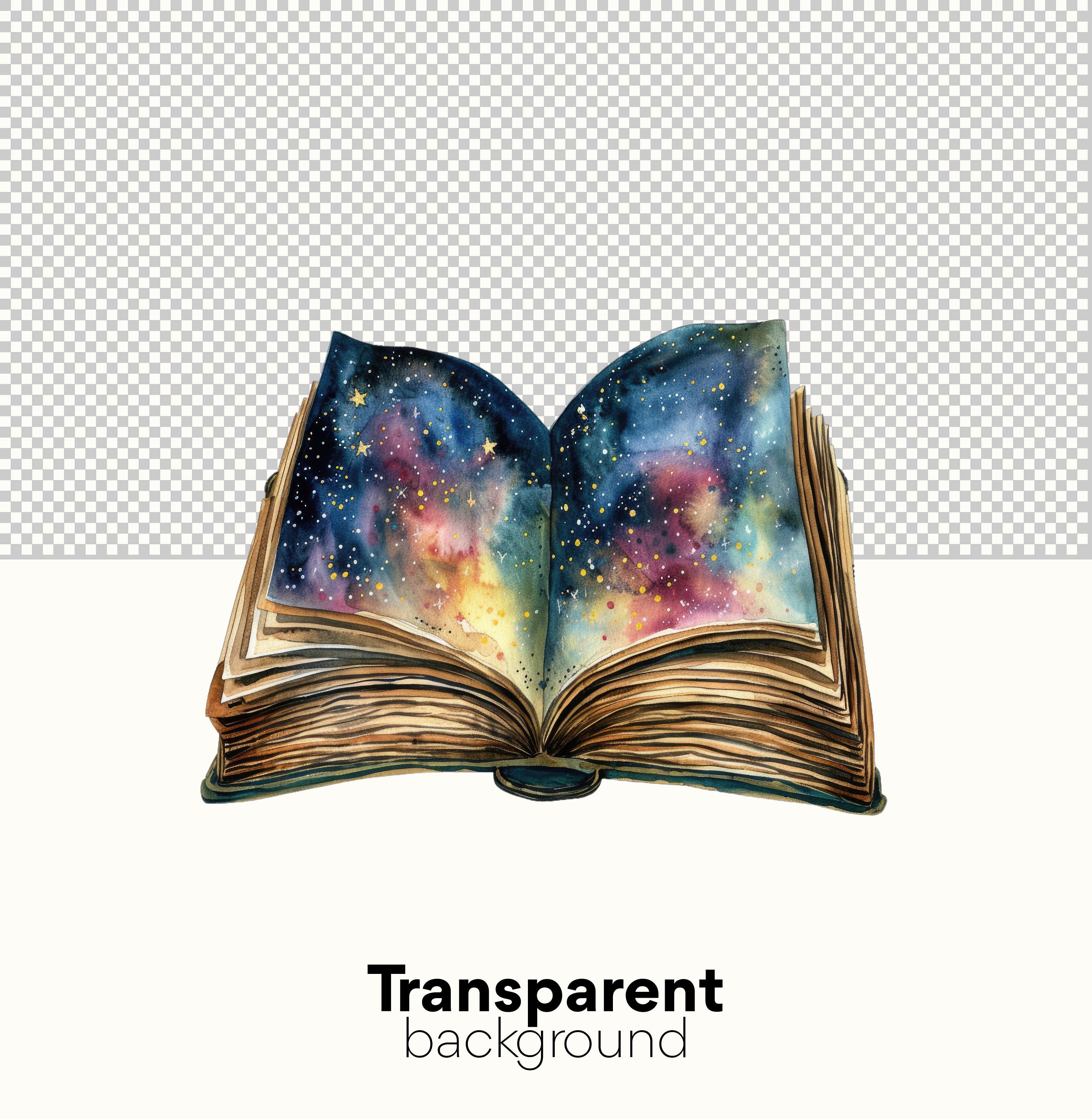 Open Book Clipart Magic: Fairytale, School, Library & Fantasy Book ...