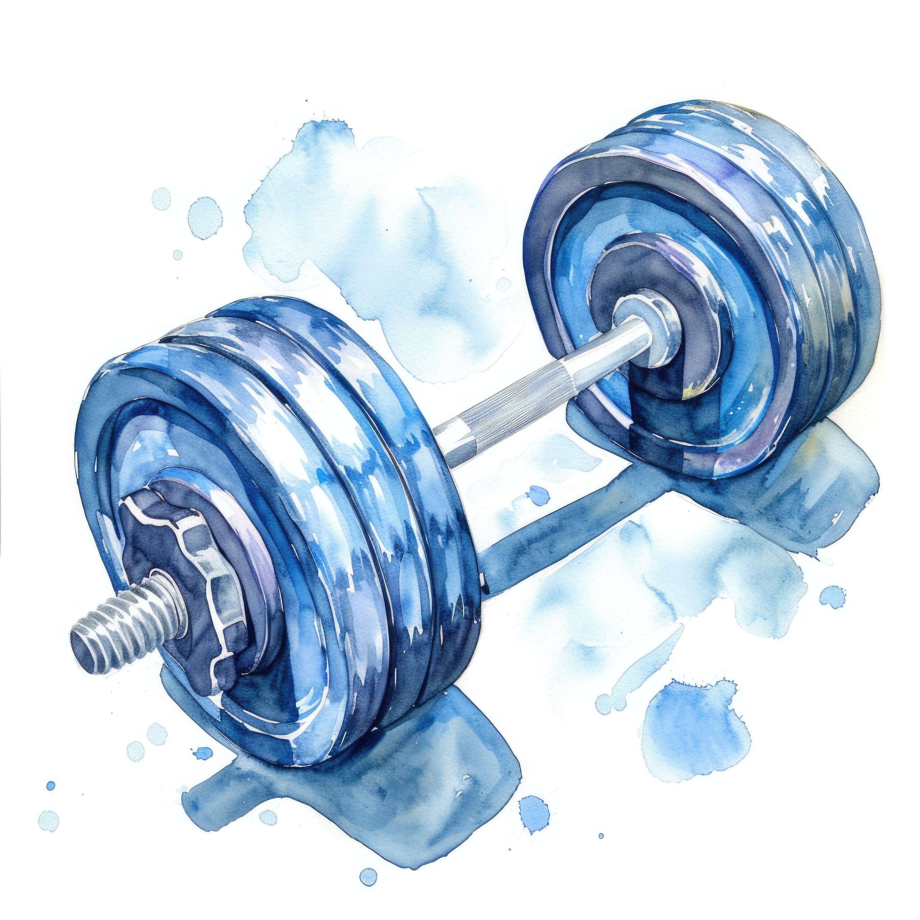 Barbell Clipart: Fitness and Crossfit Inspired, Weightlifting Gym ...