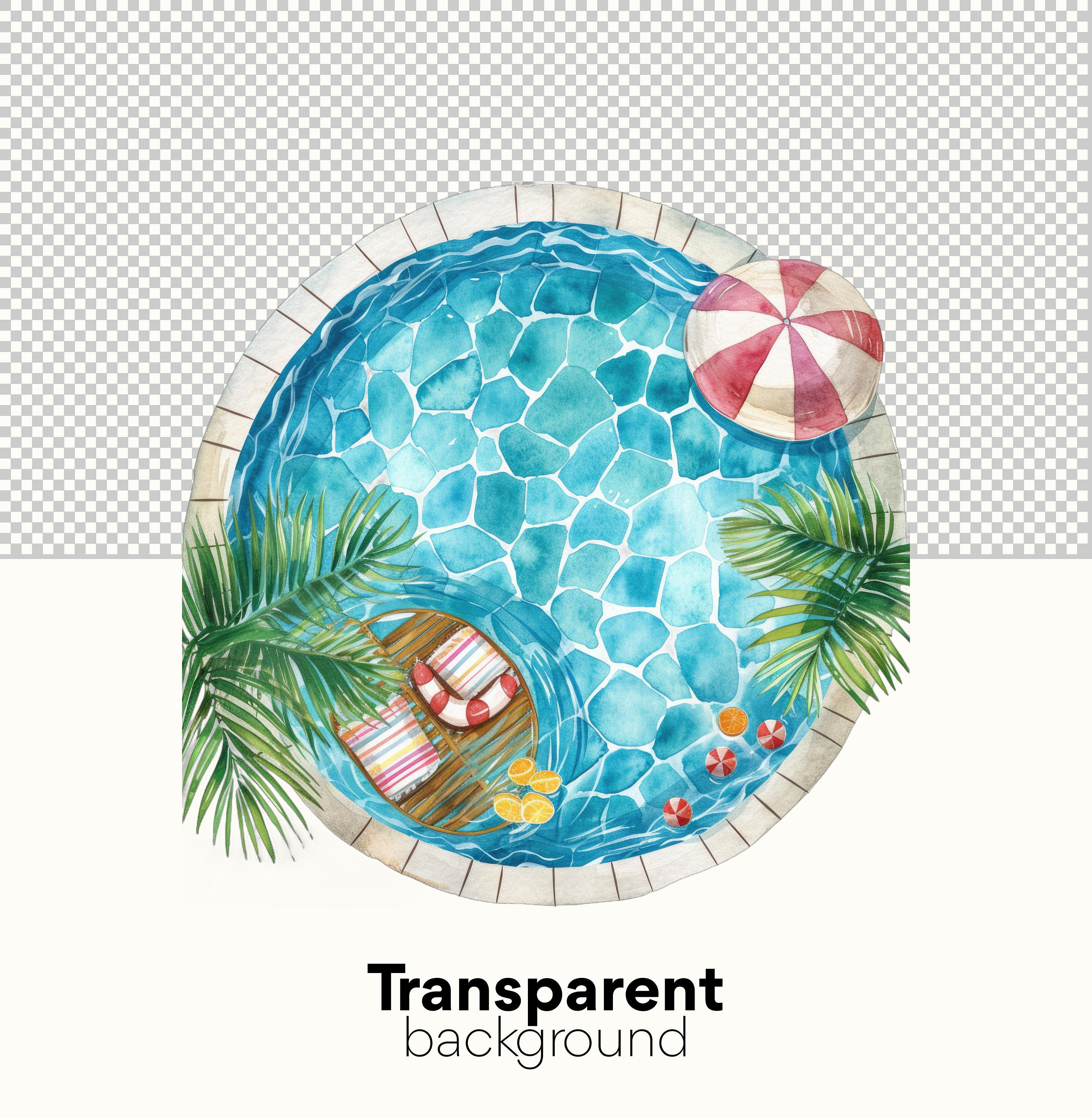 Pool Clipart | 27 High-quality Pngs - Watercolor, Digital Planners ...