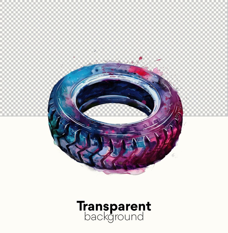 Tire Clip Art: Commercial Use, Digital Download of Car Track, Tire ...