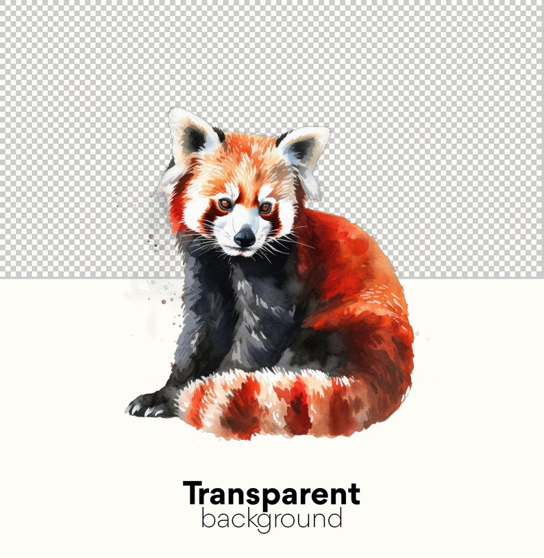 Red Panda Clip Art: Cute Animal Clipart Bundle for Digital Crafting ...