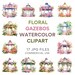 Watercolor Floral Gazebos Clipart, Wedding Gazebo Spring Graphics ...