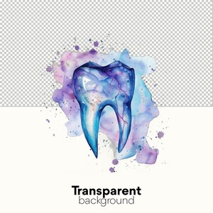 Tooth Clipart Bundle: Dentist, Tooth Fairy, Dental Care Watercolors ...