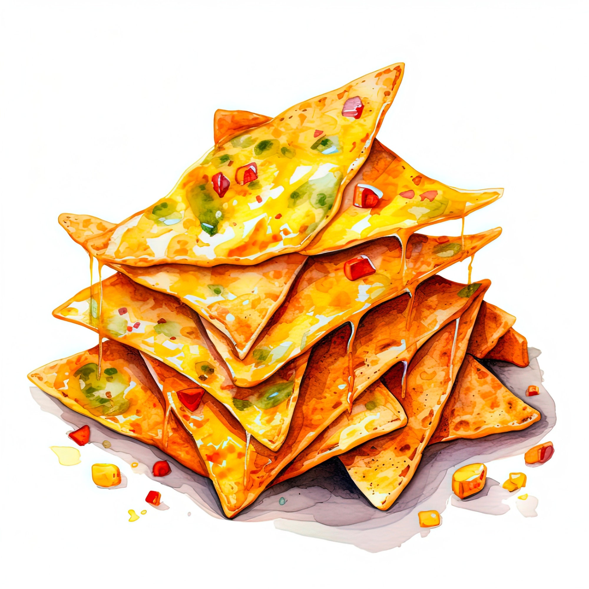 Nacho Clipart: Mexican Food Art, Burrito, Taco, Fiesta Clipart, Mexico ...