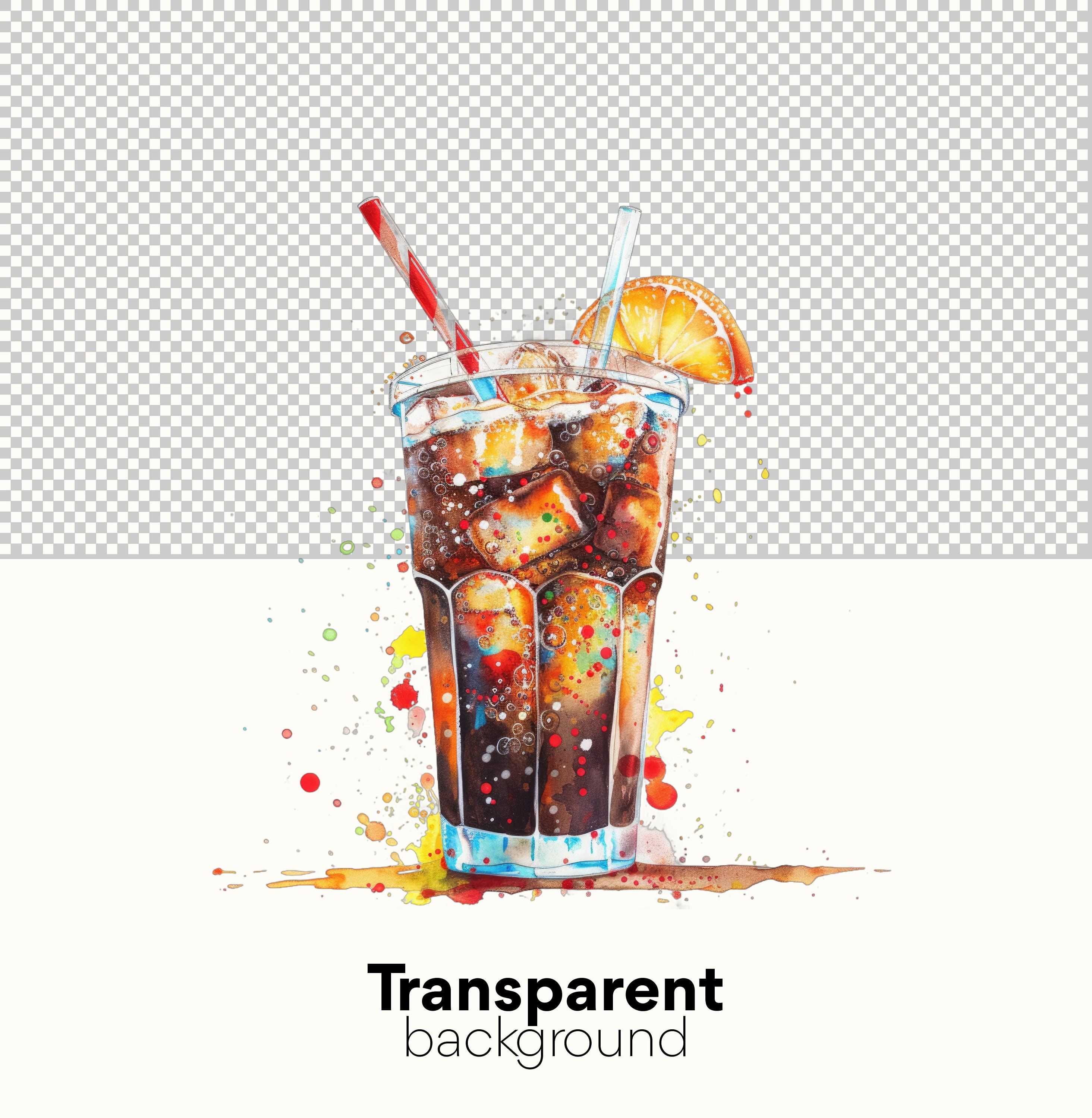 Soda Clipart Bundle: Commercial Use, Beverage Clipart, Summer Drinks ...