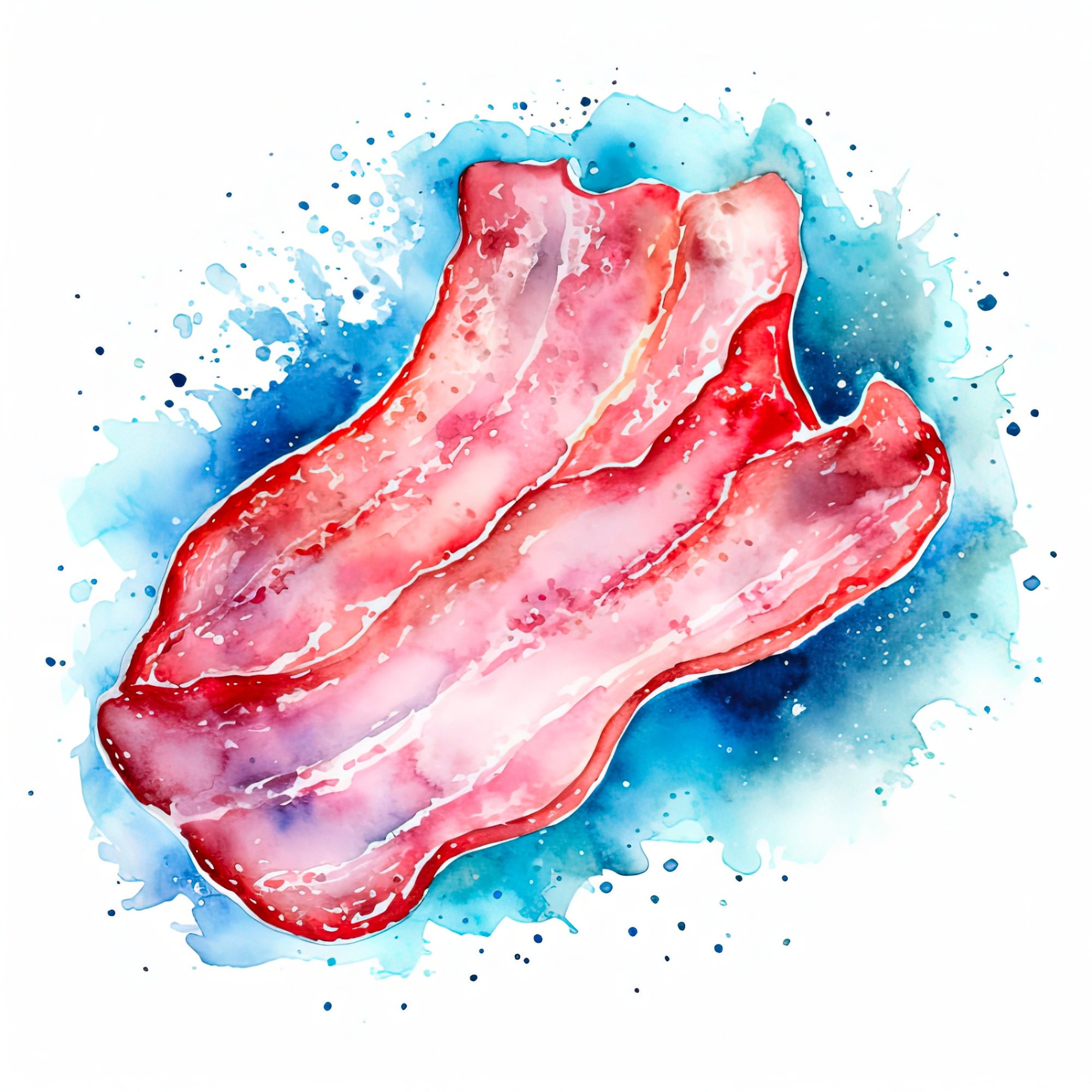 Bacon Clipart Breakfast JPG: Instant Digital Download Food Clipart ...