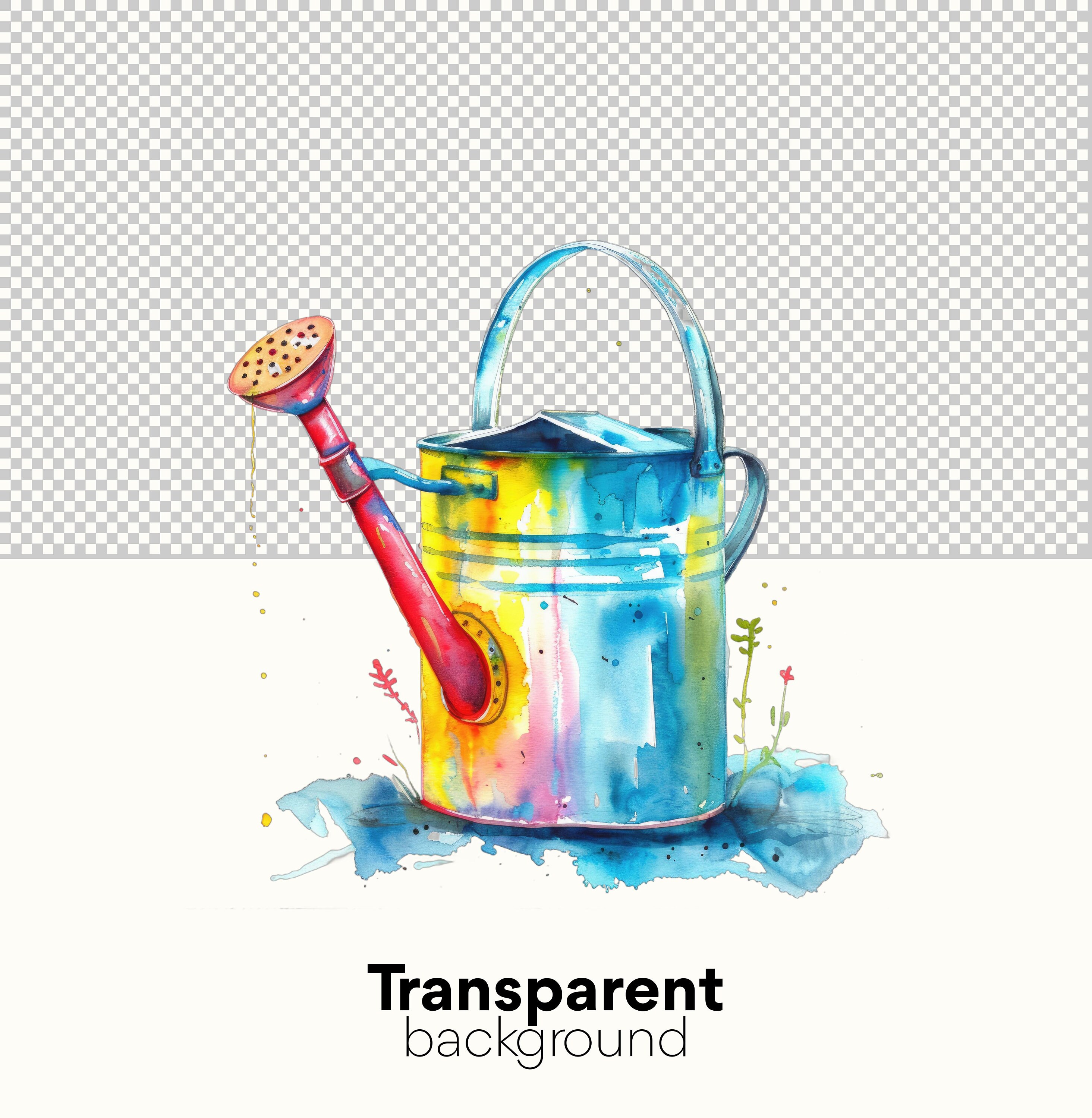 Watering Can Clipart Bundle: Garden and Spring Floral Digital Clipart ...