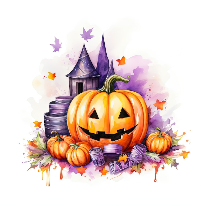 Trick or Treat Clipart: Cute Halloween Graphics, Ghost, Costume, Creepy ...