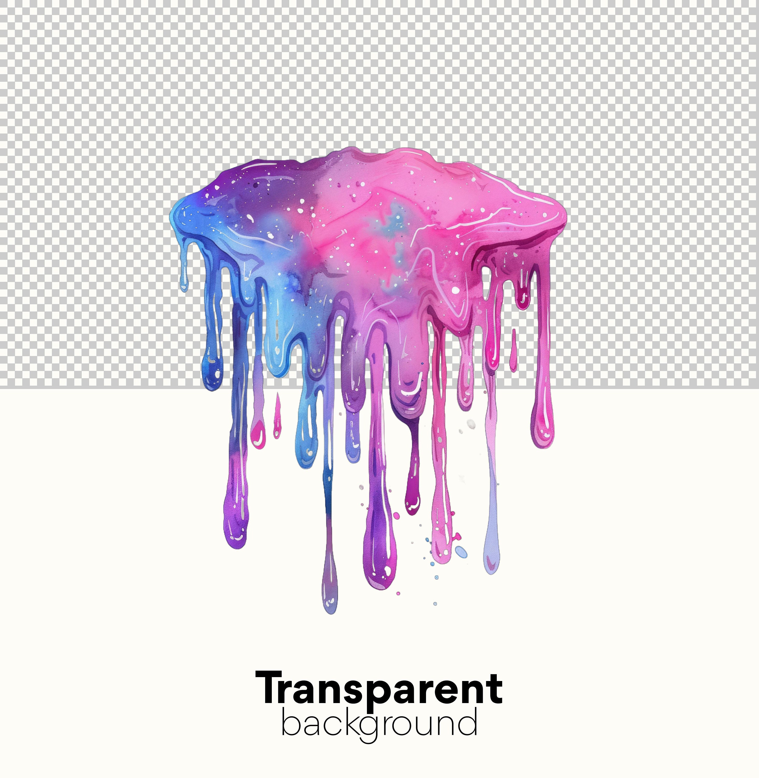 Slime Clipart for Slime Party: Scrapbook Kit With Glitter Slime Clip ...