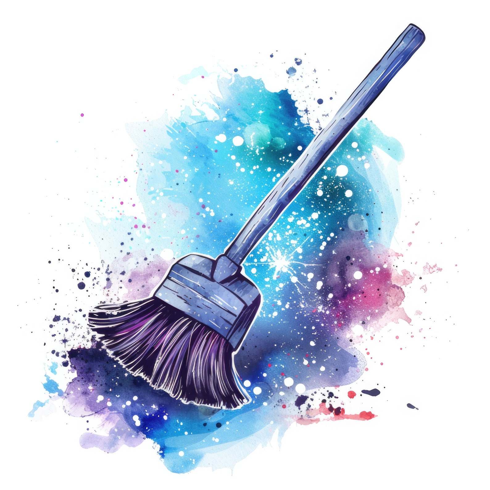 Cleaning Clipart: Watercolor Cleaning Supplies, Laundry Clipart, Hand ...