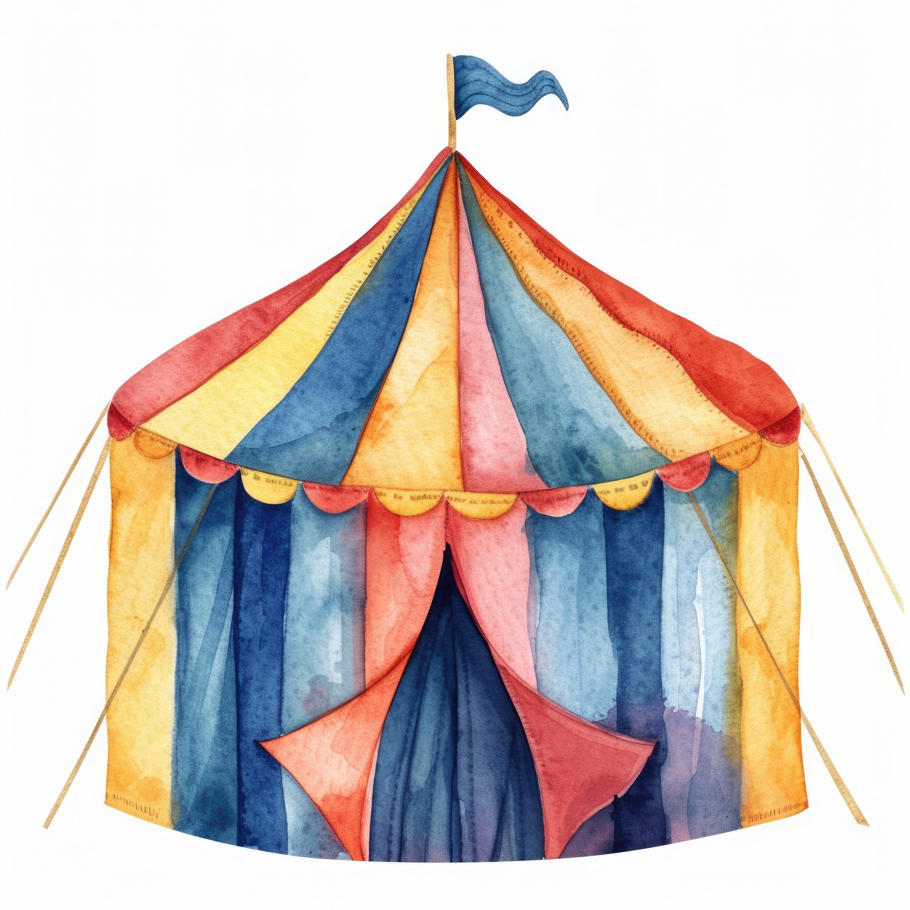 Circus Tent Clipart Bundle: Carnival, Clown Clipart & Circus Party ...