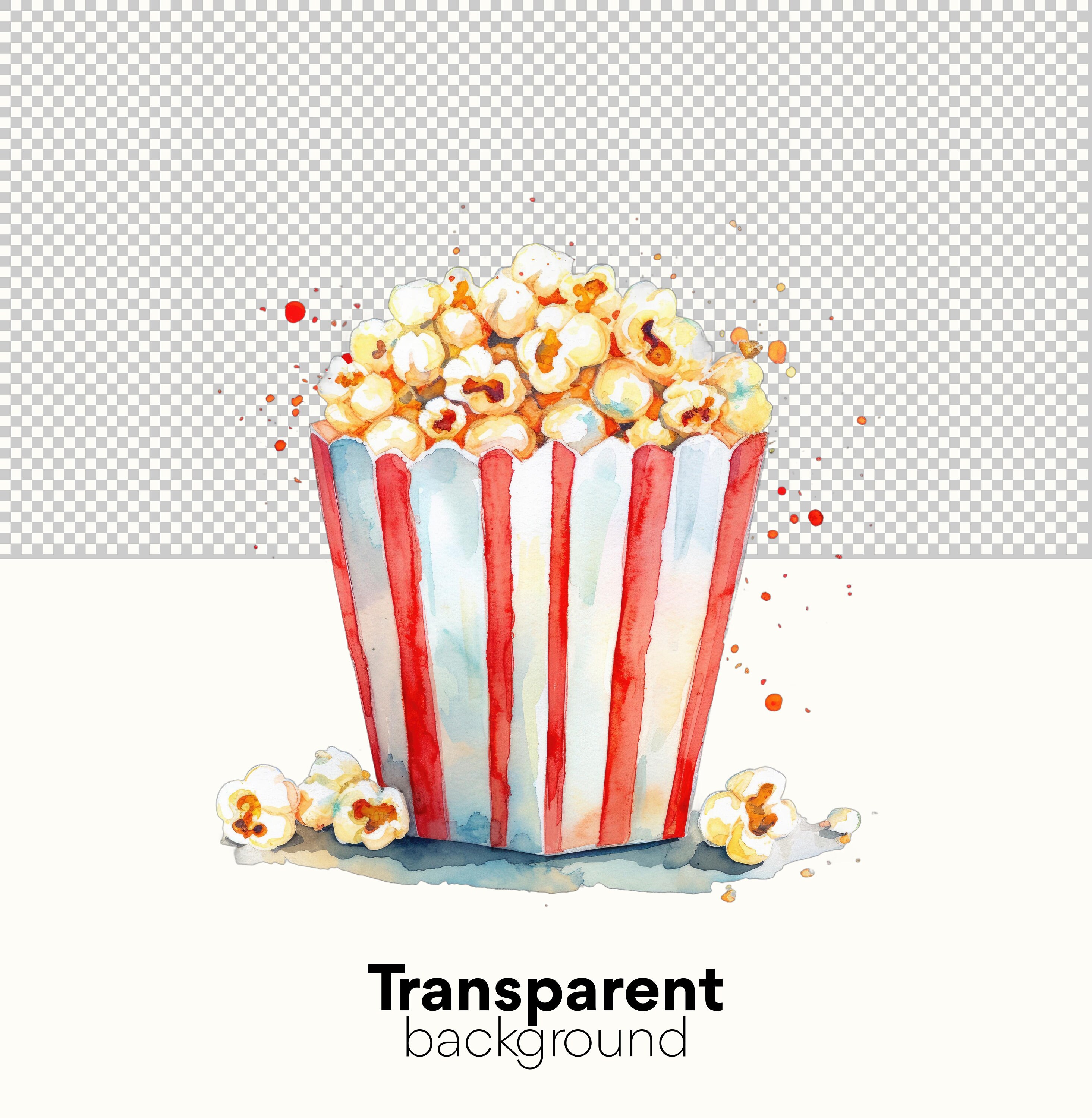 Popcorn Clipart Bundle: Cinema and Movie Clipart, Digital Download ...