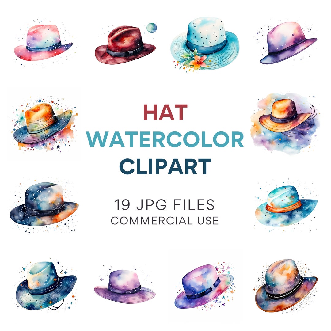 Hat Clipart Digital Download Hats, Clip Art, Digital Crafting, Fashion ...