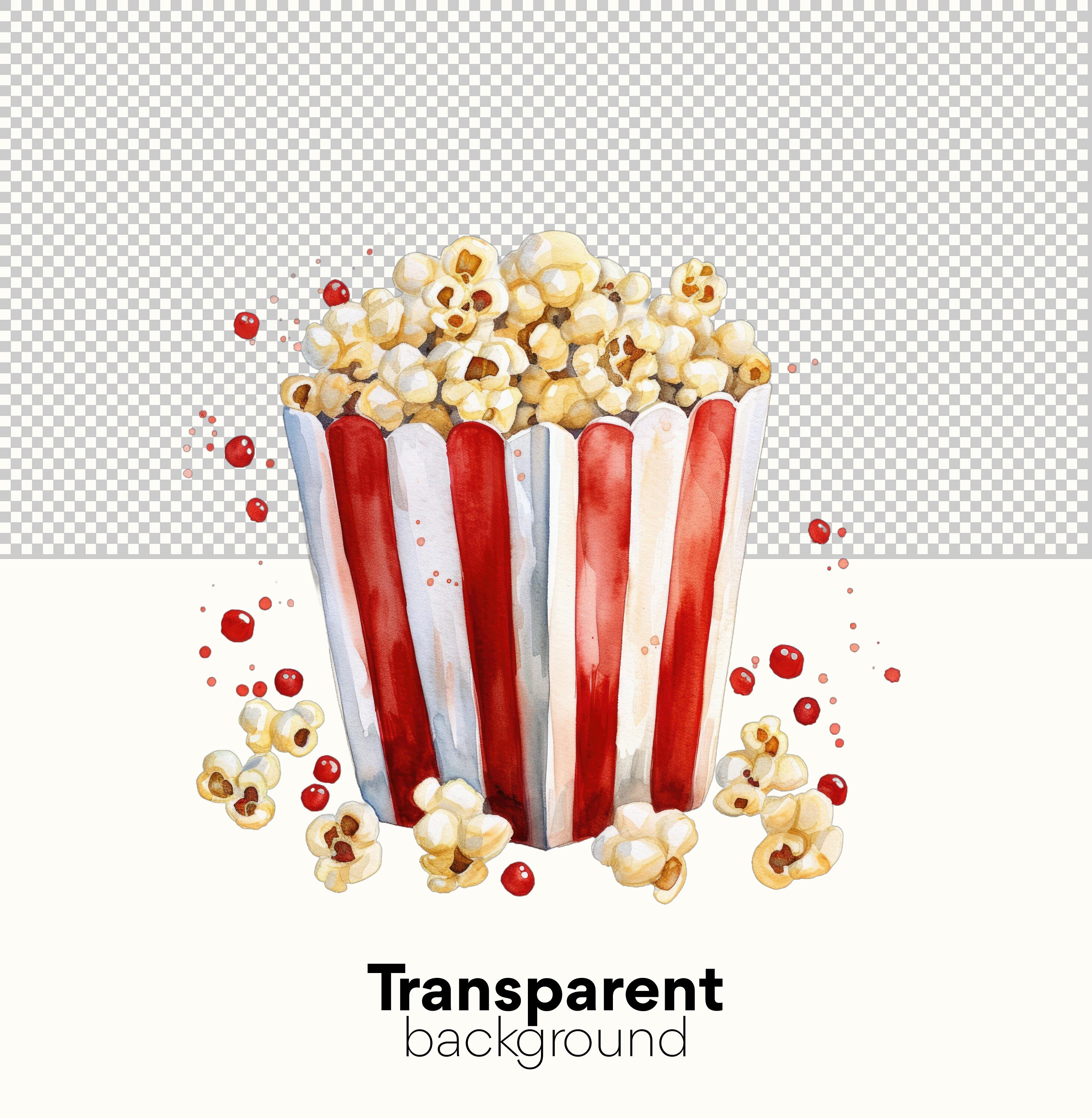 Popcorn Clipart Bundle: Cinema and Movie Clipart, Digital Download ...
