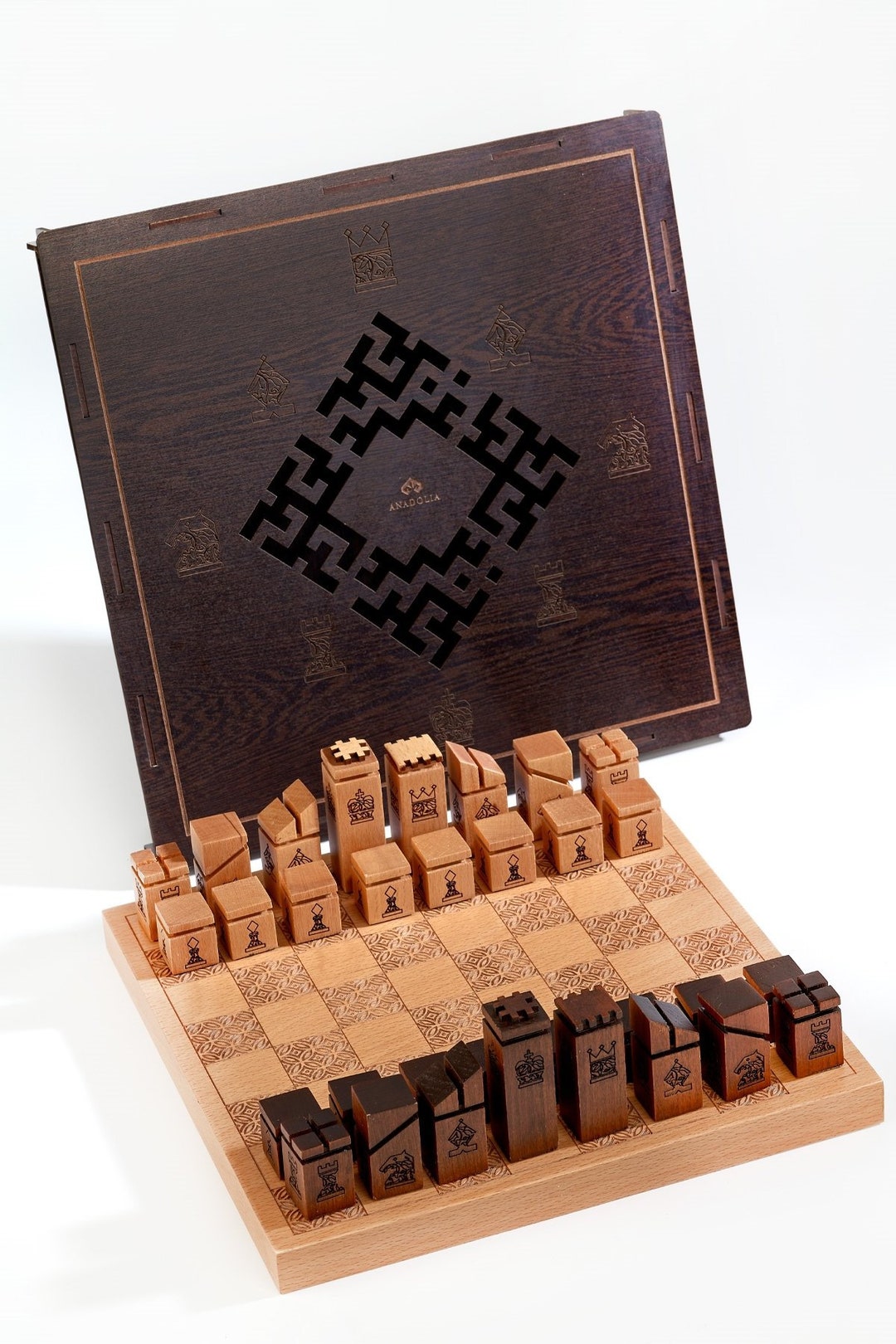 Luxury Personalized Gift Premium Chess Set, Chess Set With Board ...