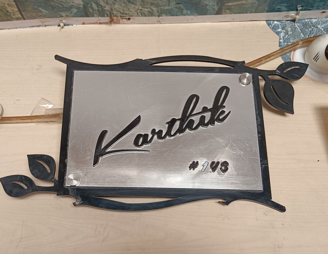 Handcdafed Acrylic Name Board With Led Lights for Home Decor - Etsy