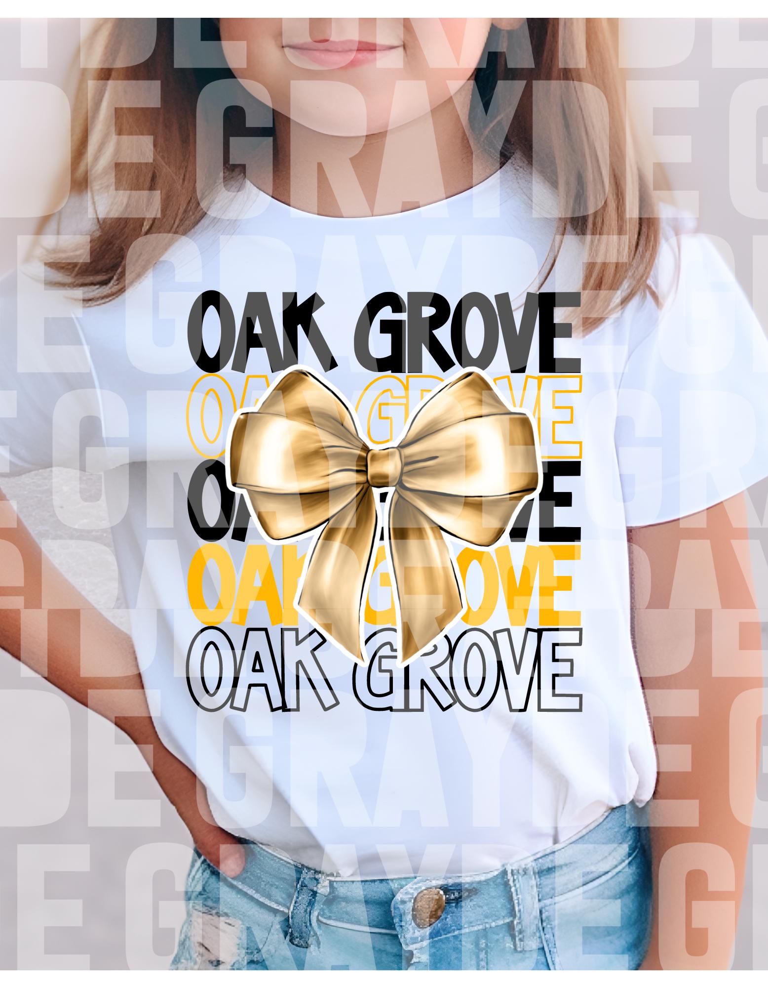 OAK GROVE | PNG File | Ready for Download | School Spirt T Shirt ...