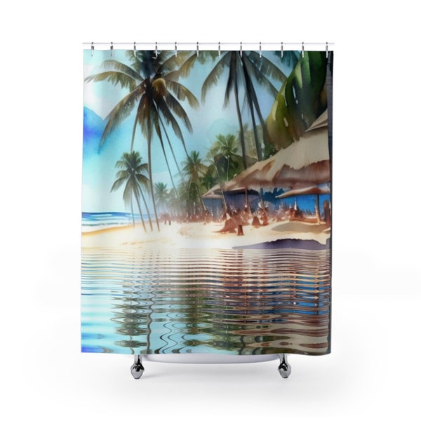 Sandy Shower Curtain - Etsy